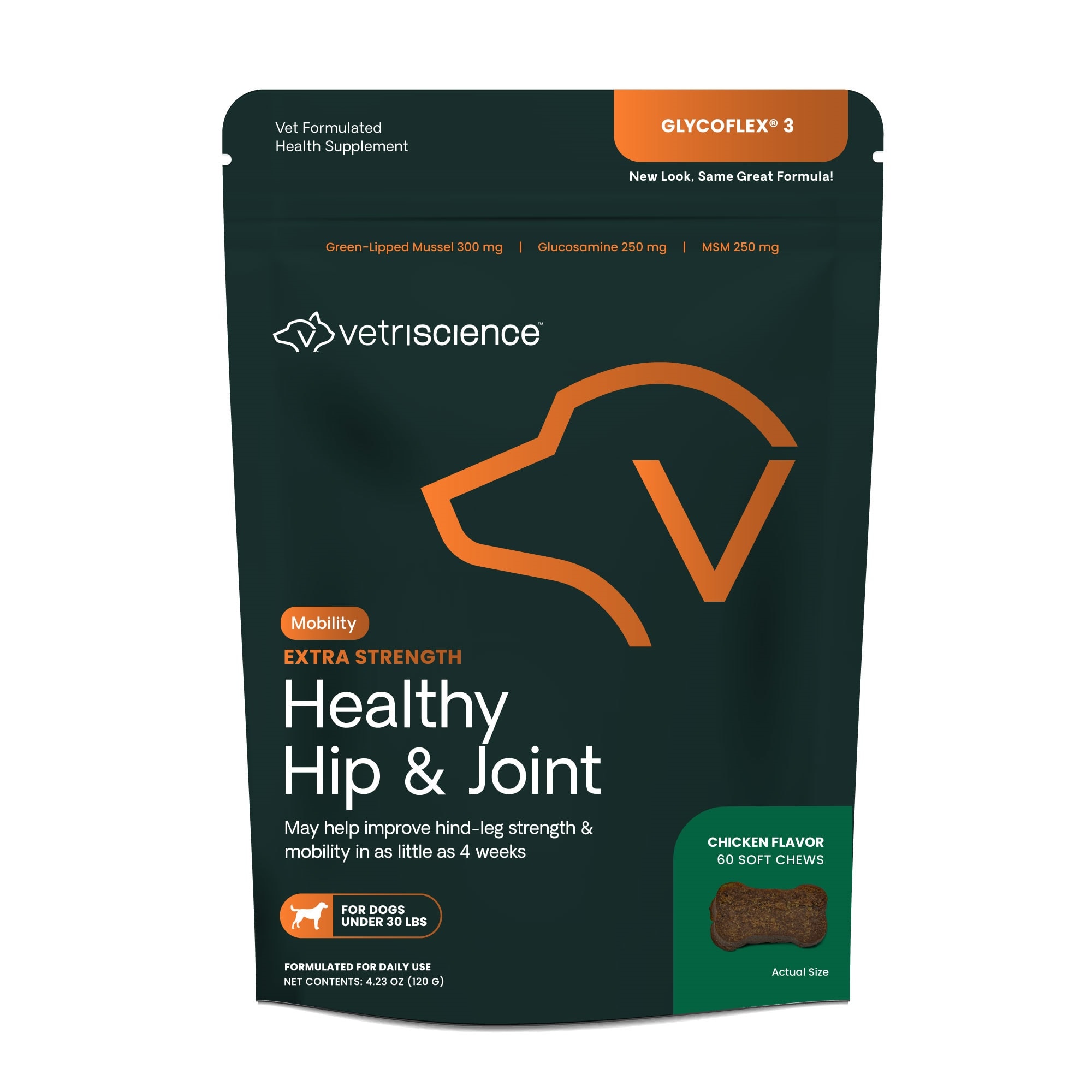 VetriScience GlycoFlex 3 Mini Bite-Sized Small Dog Chews, 60 Ct. | Petco