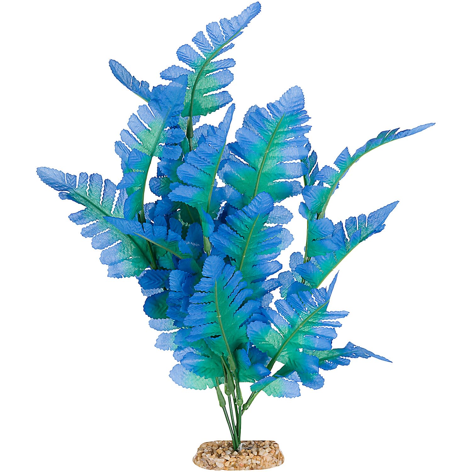 Imagitarium Blue Fern Silk Aquarium Plant, Small | Petco