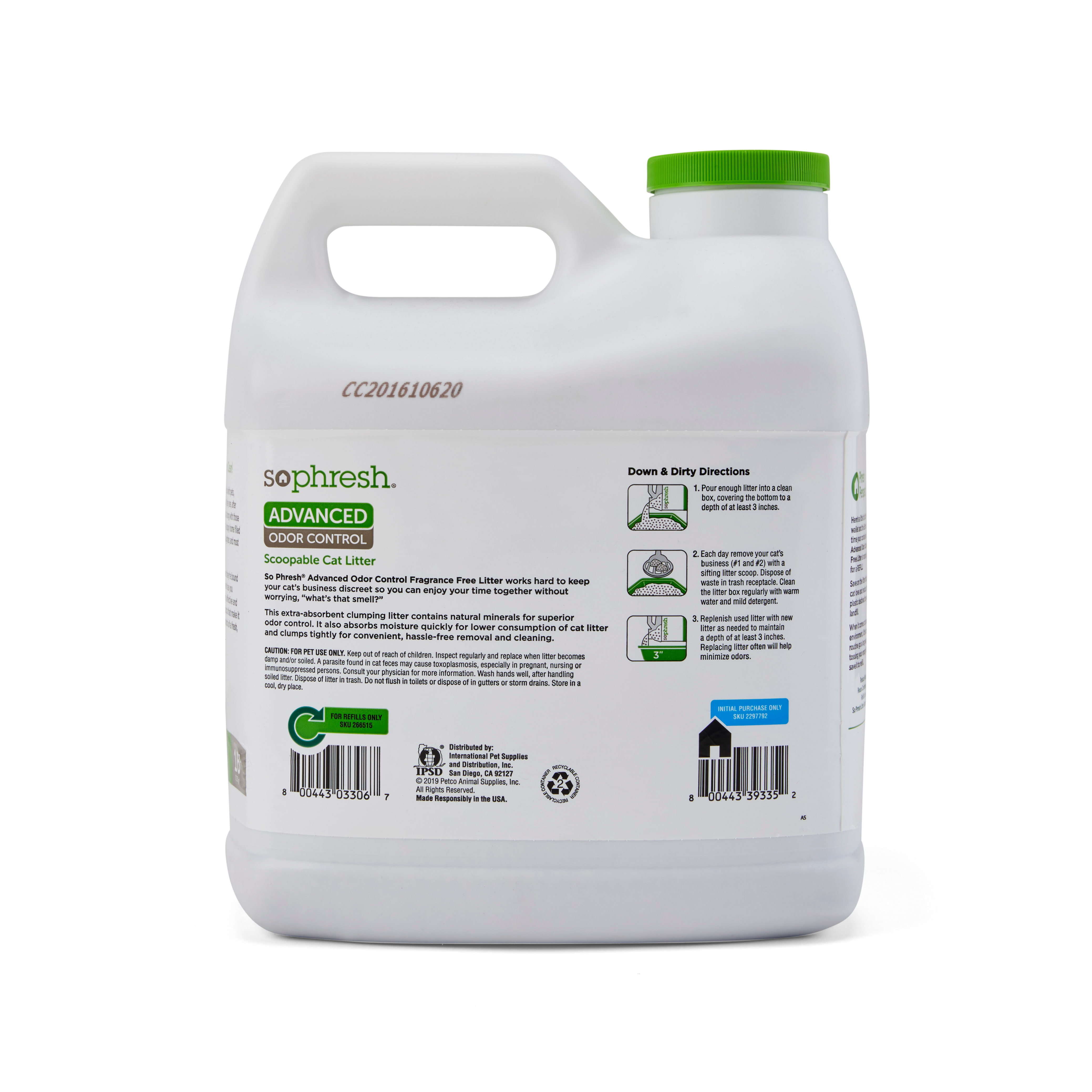 So Phresh In-Store Refill Advanced Odor Control Scoopable Cat Litter ...