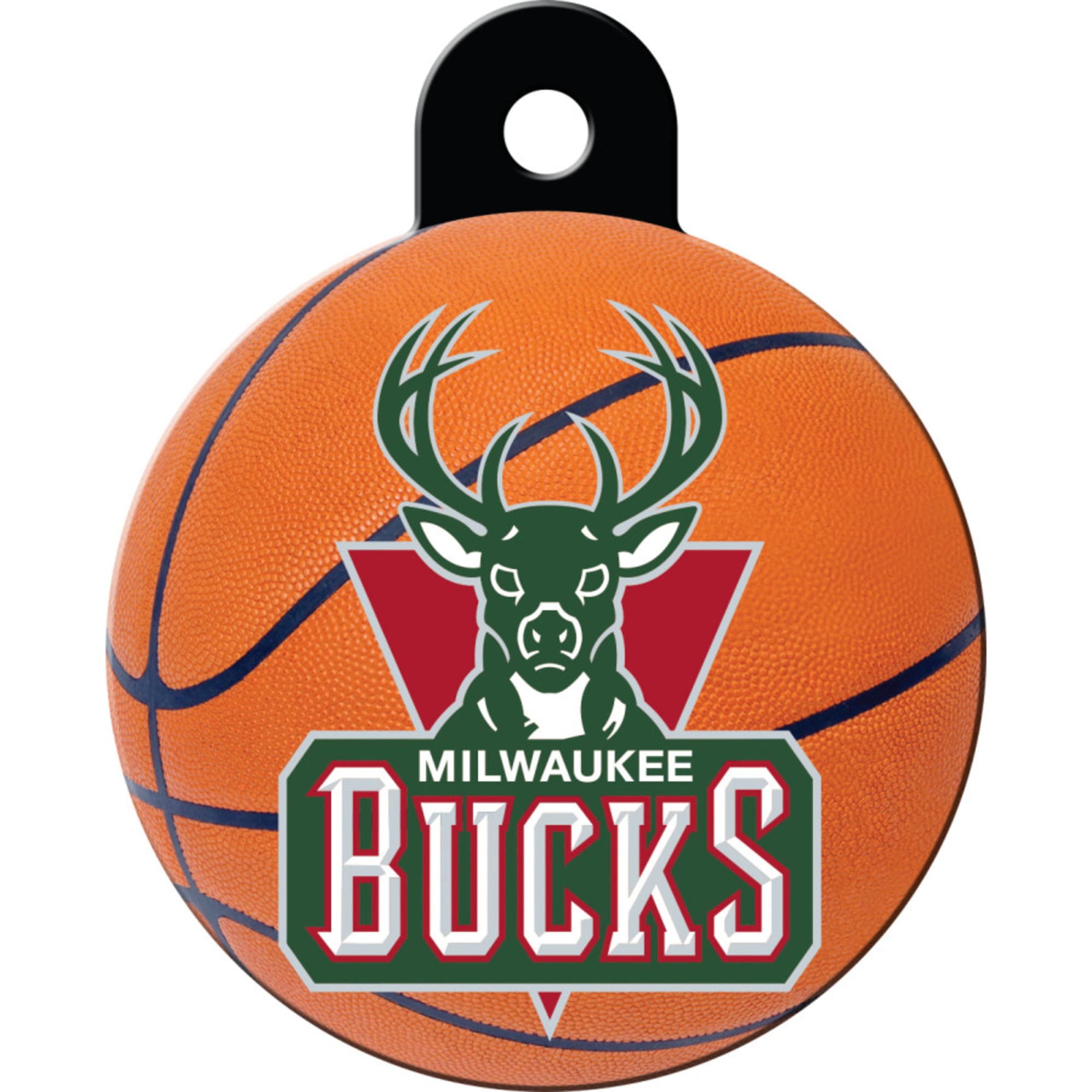 Quick-Tag NBA Circle Personalized Engraved Pet ID Tag, Milwaukee Bucks ...