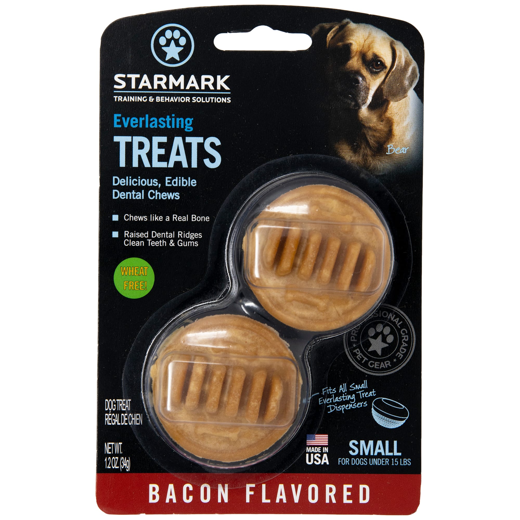 Starmark Everlasting Bacon Dog Treats, 1.2 oz. | Petco