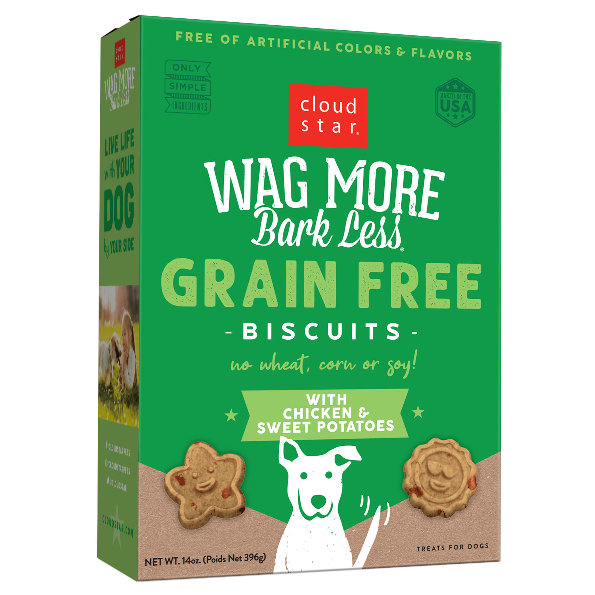 Cloud Star Wag More Bark Less Oven Baked Grain Free Chicken & Sweet ...
