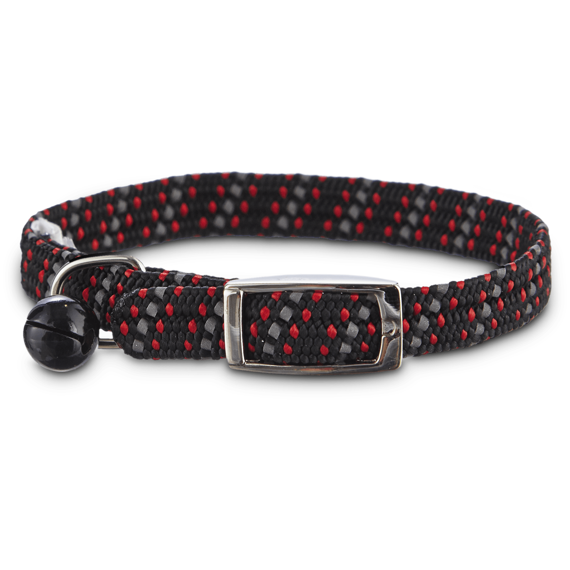 YOULY Black & Red Reflective Kitten Collar, X-Small | Petco