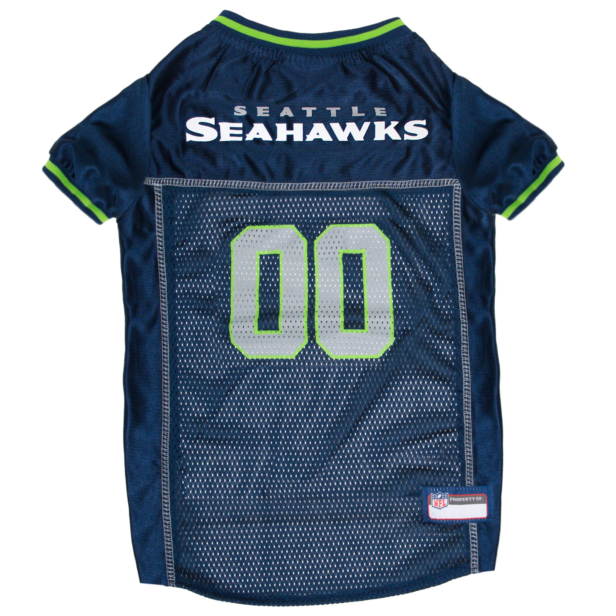 Pets First NFL NFC West Mesh Jersey For Dogs, Large, Seattle Seahawks ...