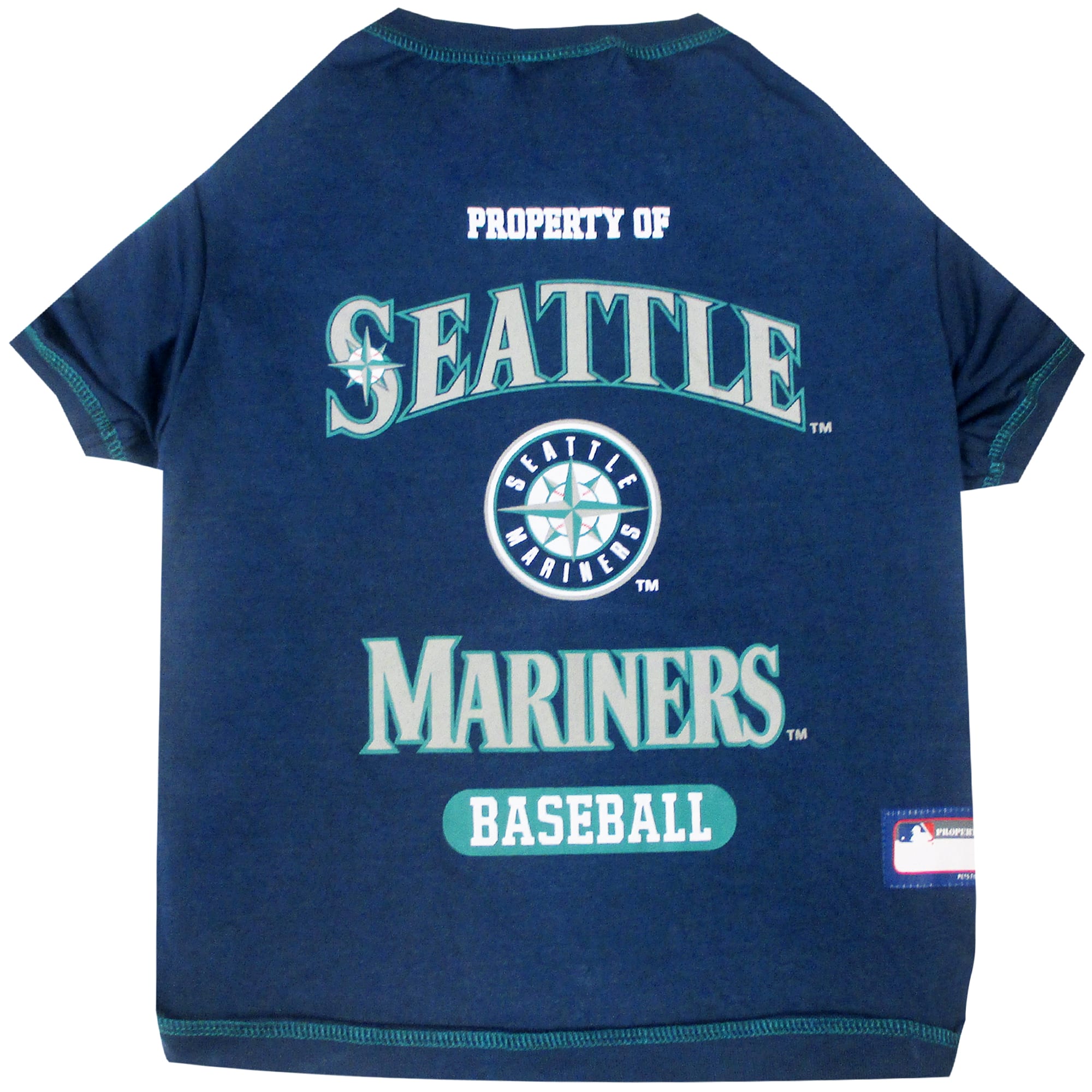 Pets First MLB American League West T-Shirt for Dogs, X-Small, Seattle ...