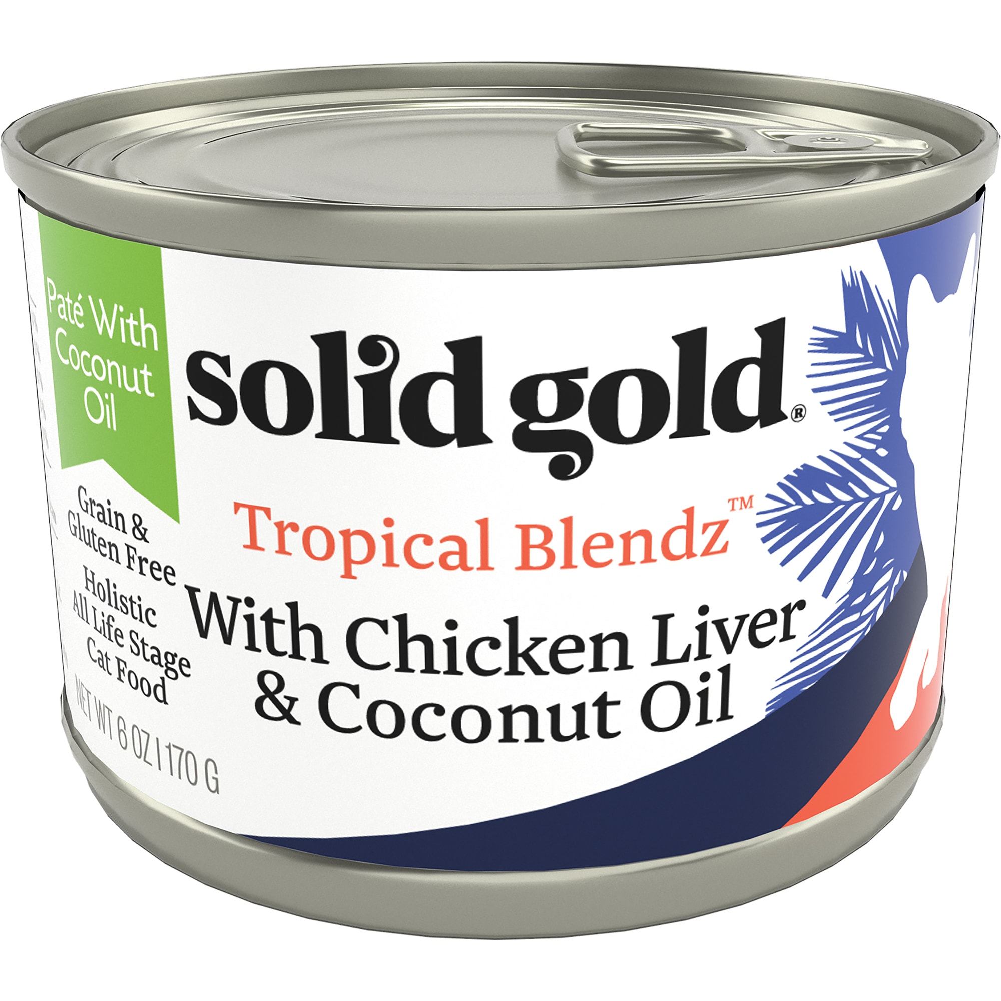 Solid Gold Tropical Blendz Chicken Liver & Coconut Oil Pate Wet Cat ...