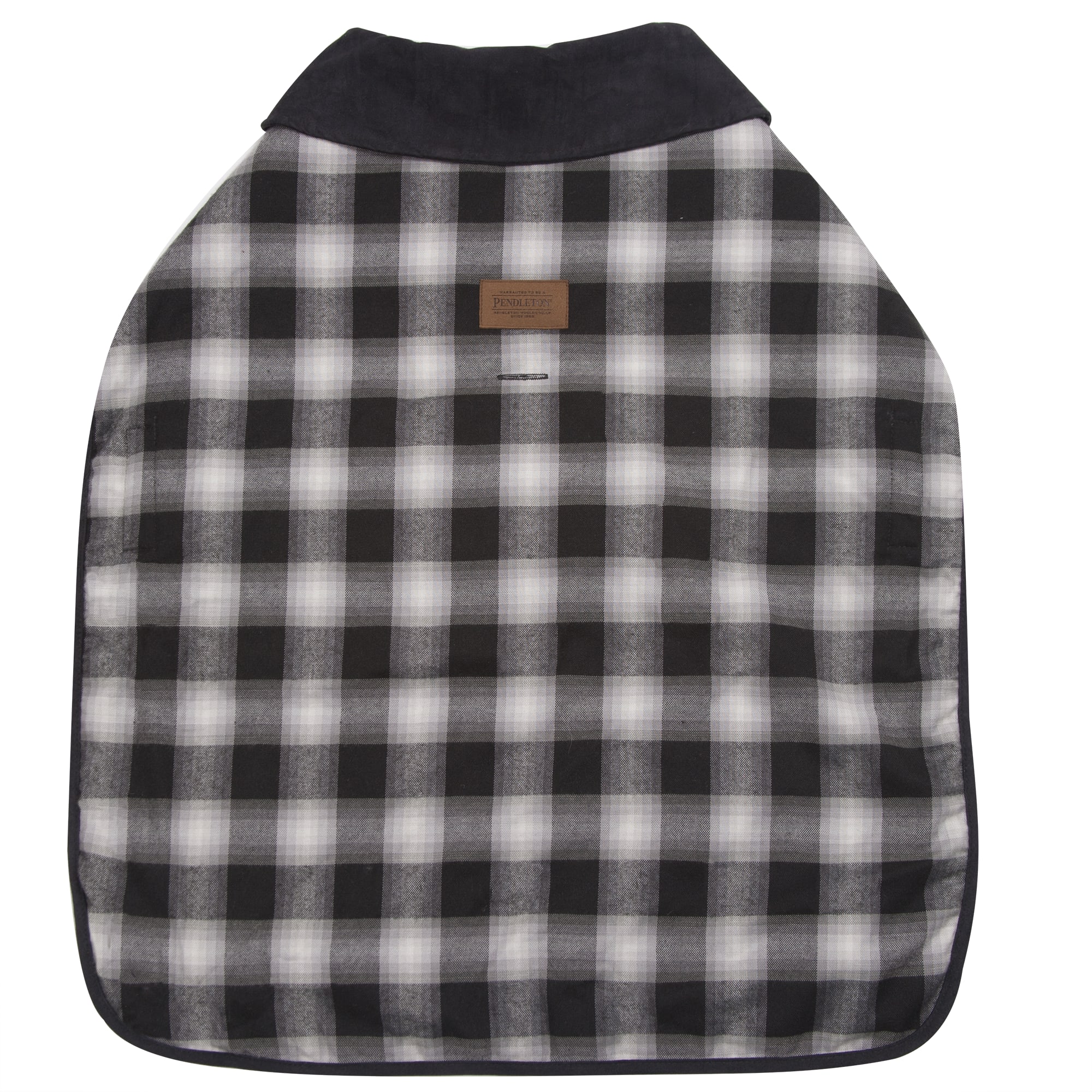 Pendleton Charcoal Ombre Plaid Dog Coat, Extra Large | Petco