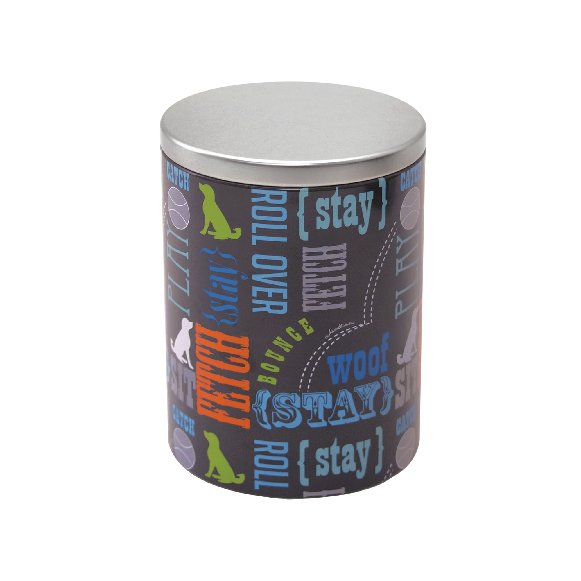 Paw Prints Tin Treat Container Wordplay, Large | Petco