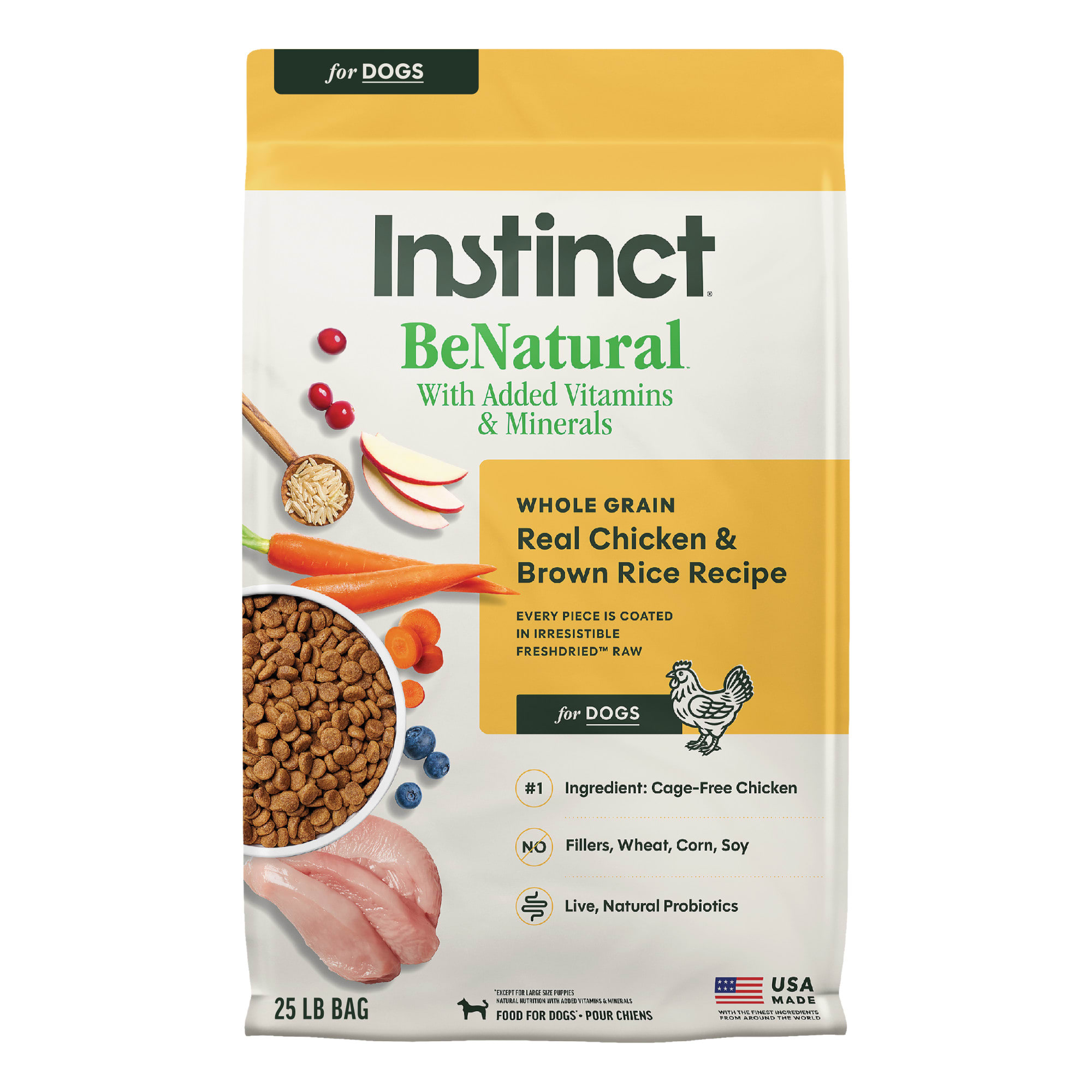 Instinct Be Natural Real Chicken Brown Rice Recipe Freeze Dried Raw