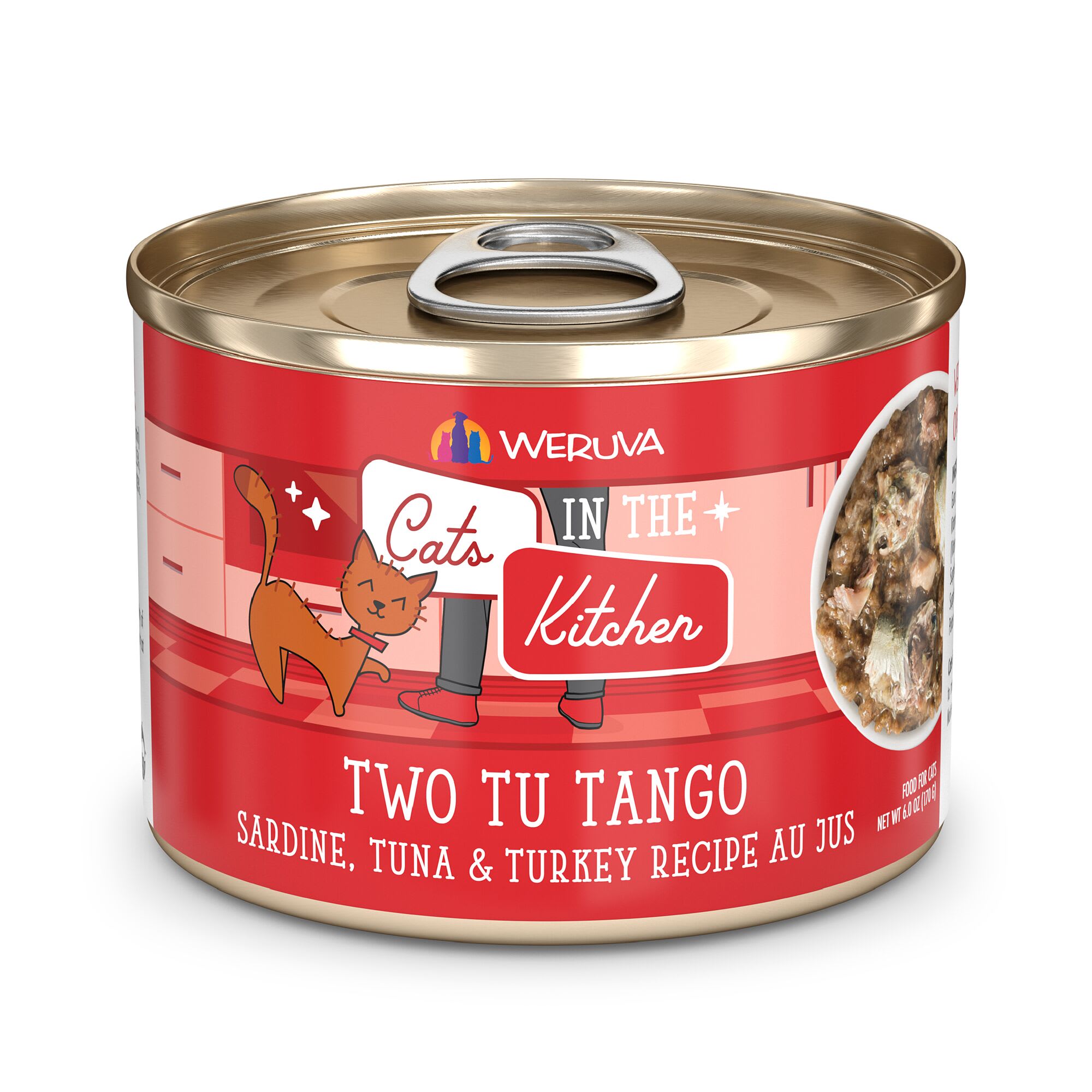 Cats in the Kitchen Originals Two Tu Tango Sardine, Tuna & Turkey in Au ...