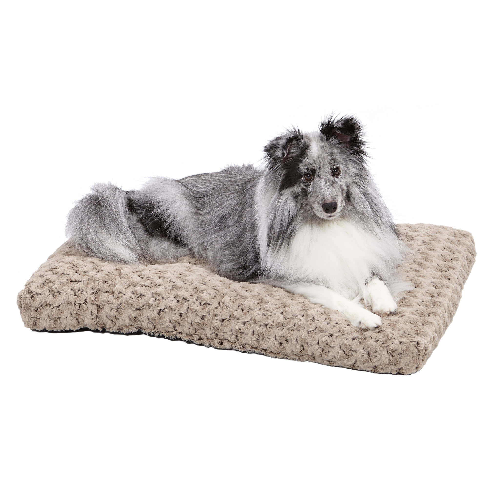 Midwest Quiet Time Ombre Taupe Dog Bed, 28" L X 20" W | Petco