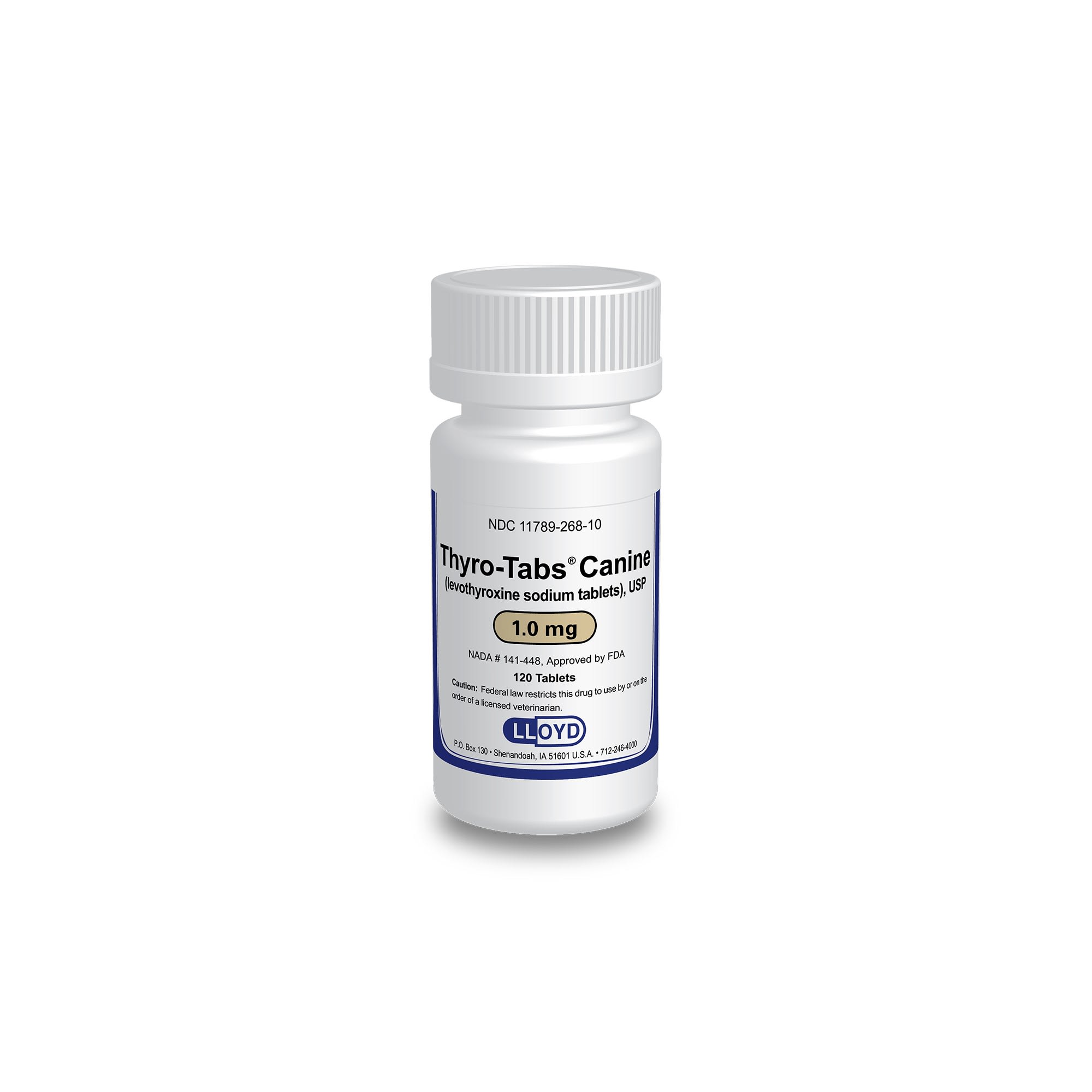 Thyro-Tabs 1 mg, 120 Tablets | Petco