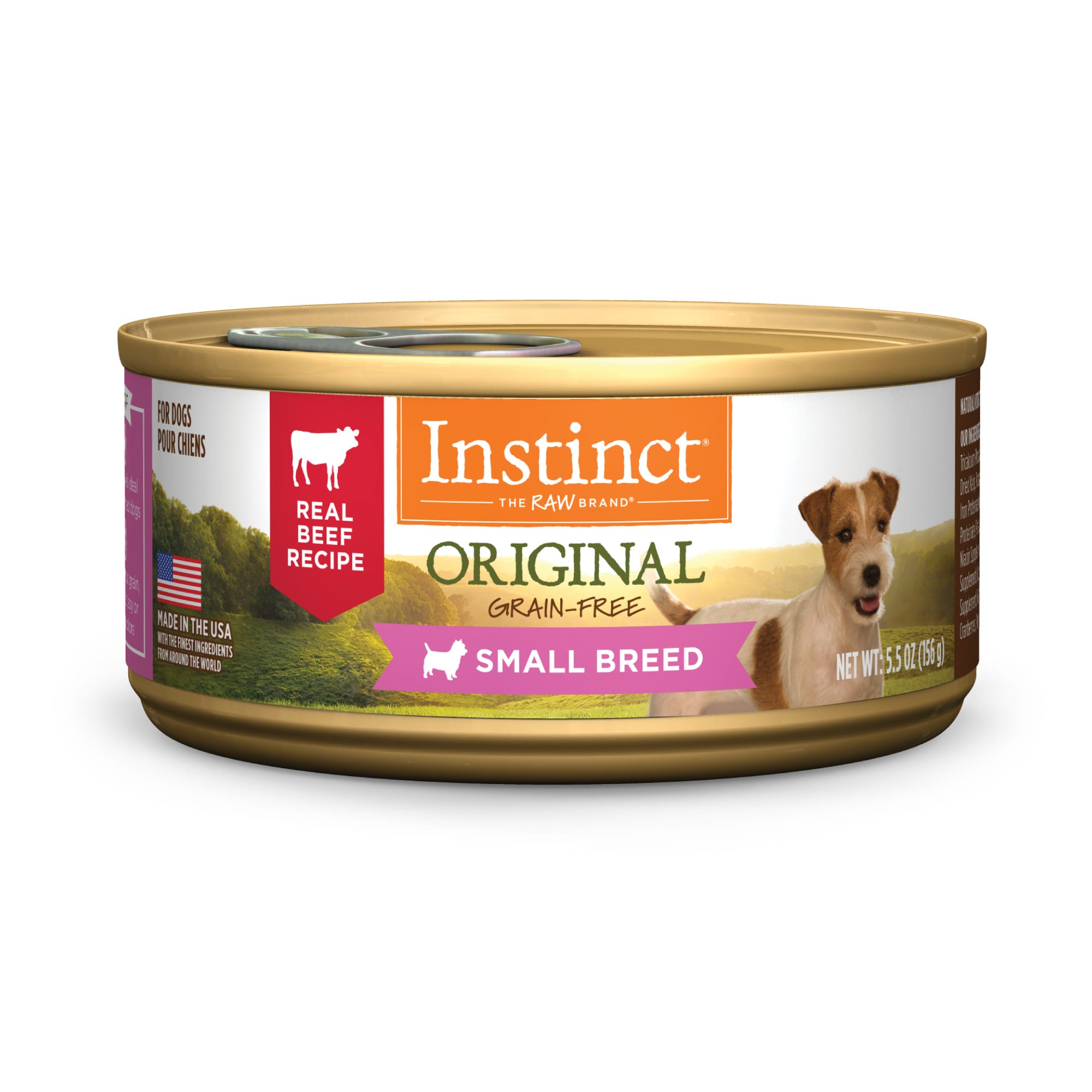 Instinct Original Small Breed Grain Free Real Beef Recipe Natural Wet ...