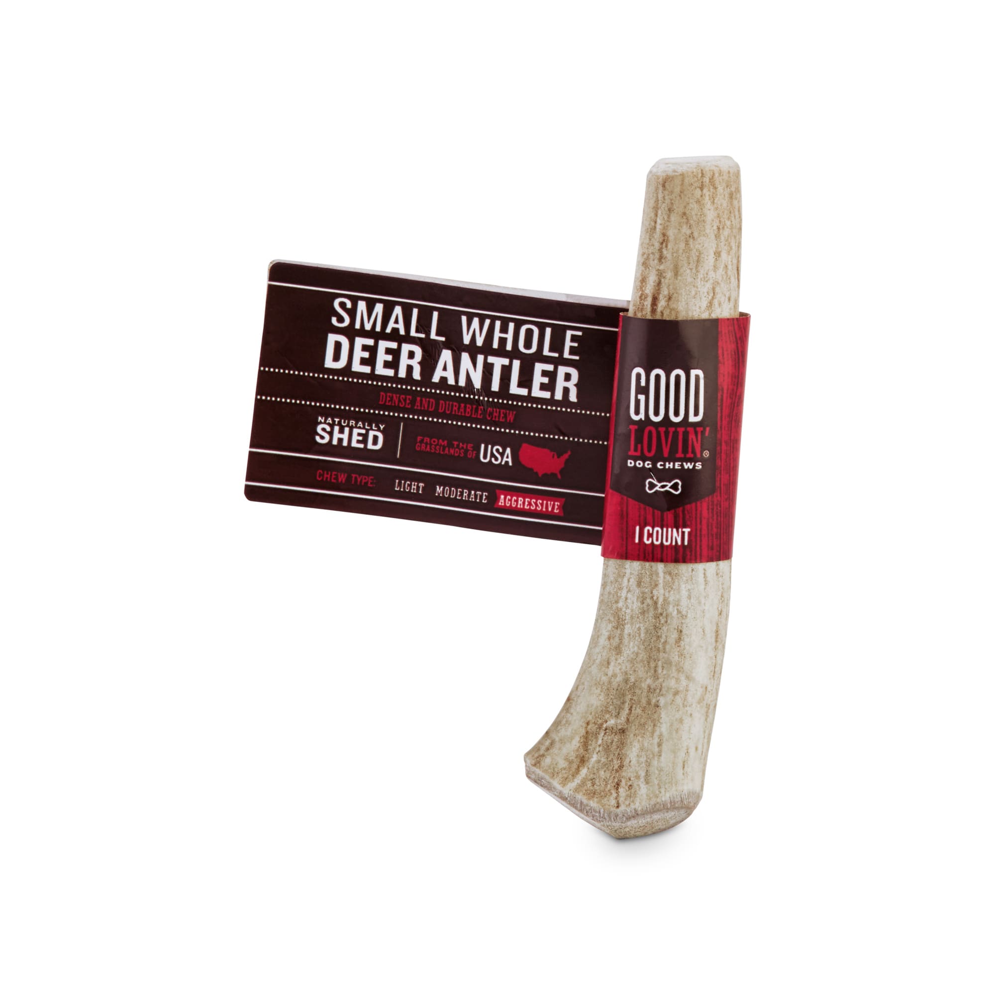 Good Lovin' Naturally Shed Small Deer Antler Dog Chew, 1.5 OZ | Petco
