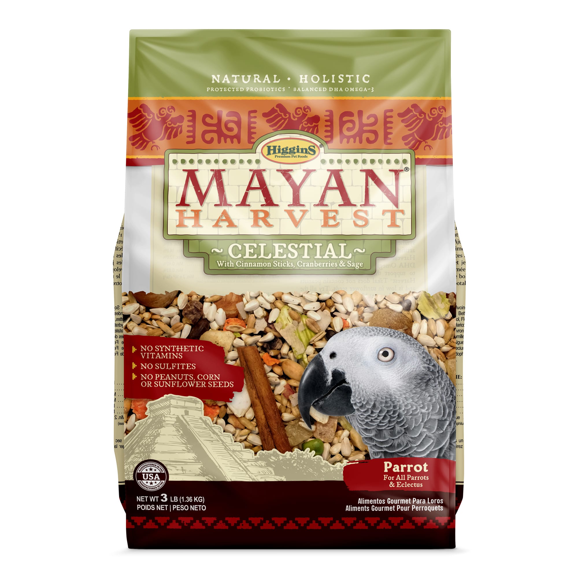 Higgins Mayan Harvest Celestial Dry Food for Parrots, 3 lbs. | Petco