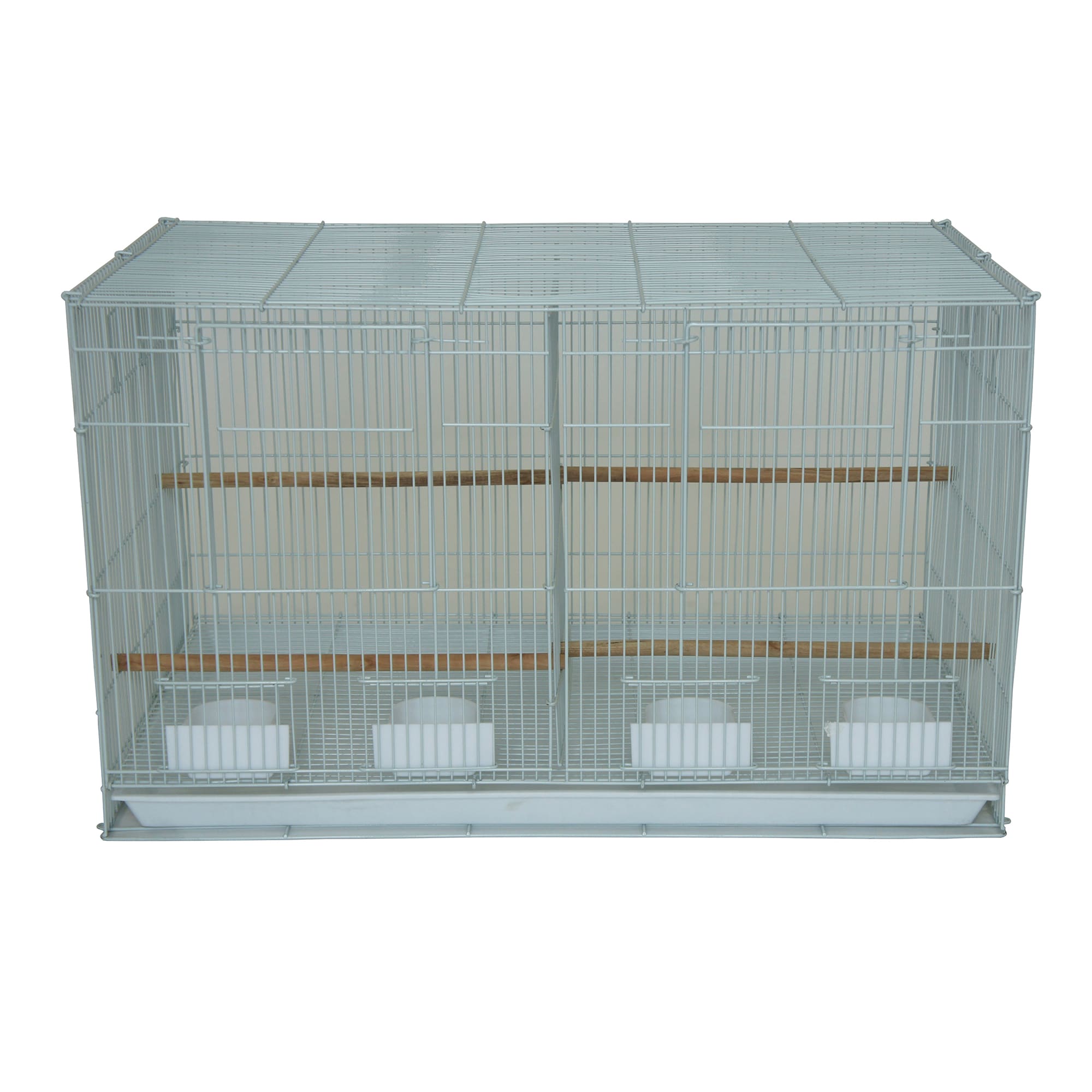 YML Breeding White Cages with Divider, Small | Petco