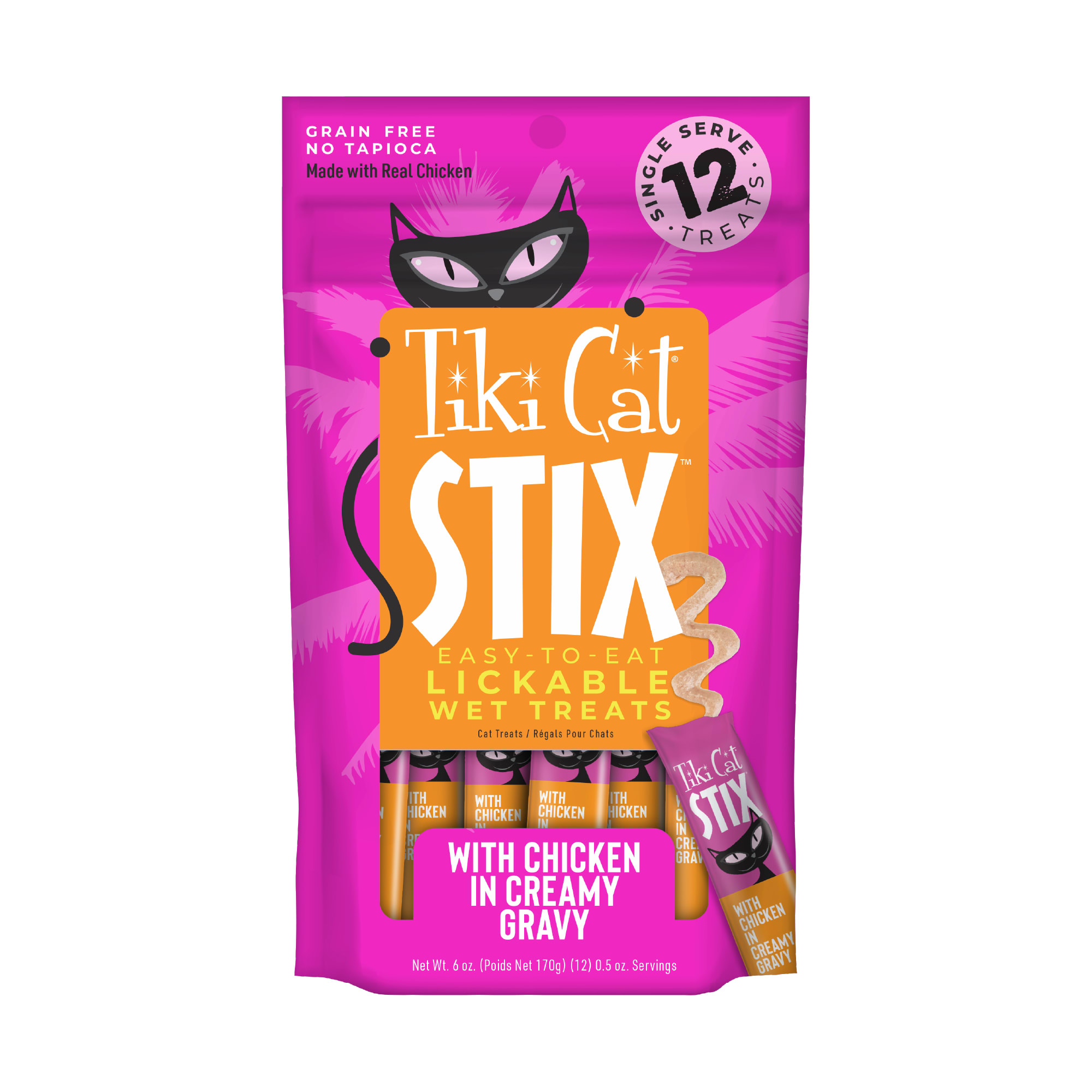 Tiki Cat Stix Chicken Mousse Treats, 0.5 oz., Count of 12 | Petco