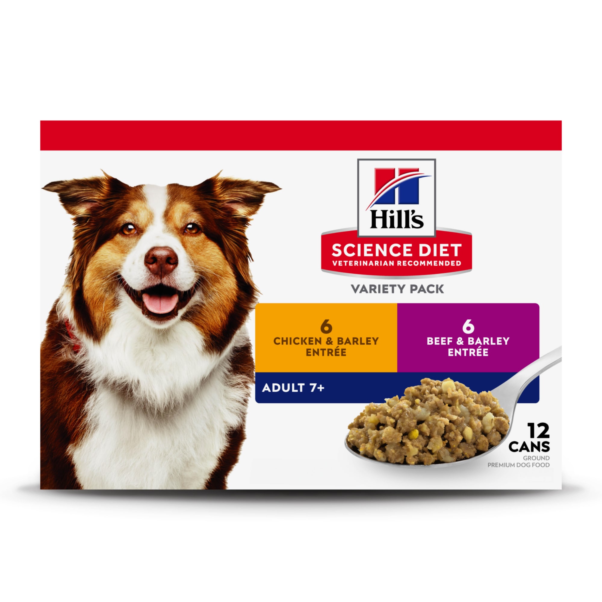 Hill's Science Diet Adult 7+ Chicken and Beef Canned Wet Dog Food ...