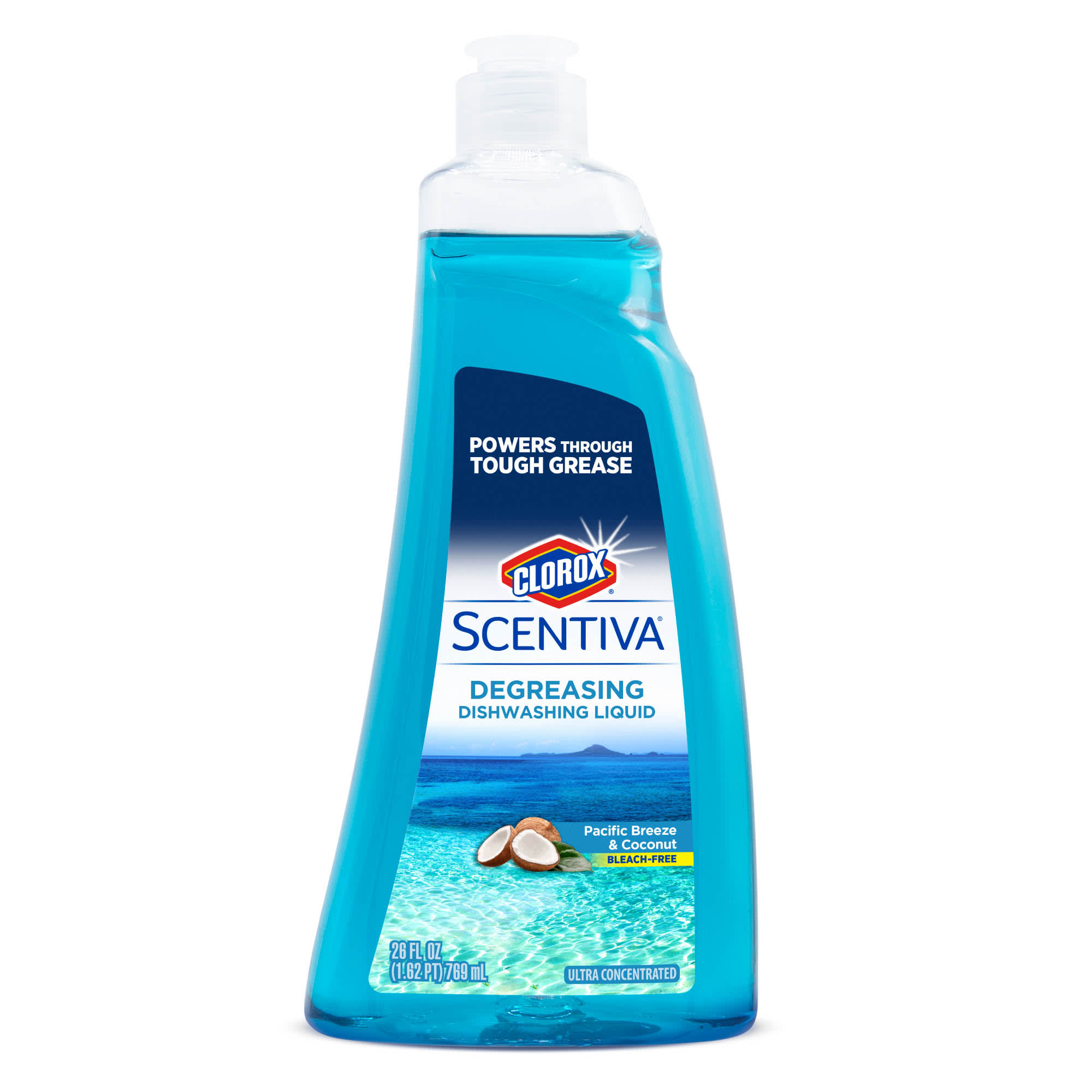 Clorox Scentiva Degreasing Dishwashing Liquid Soap in Pacific Breeze ...