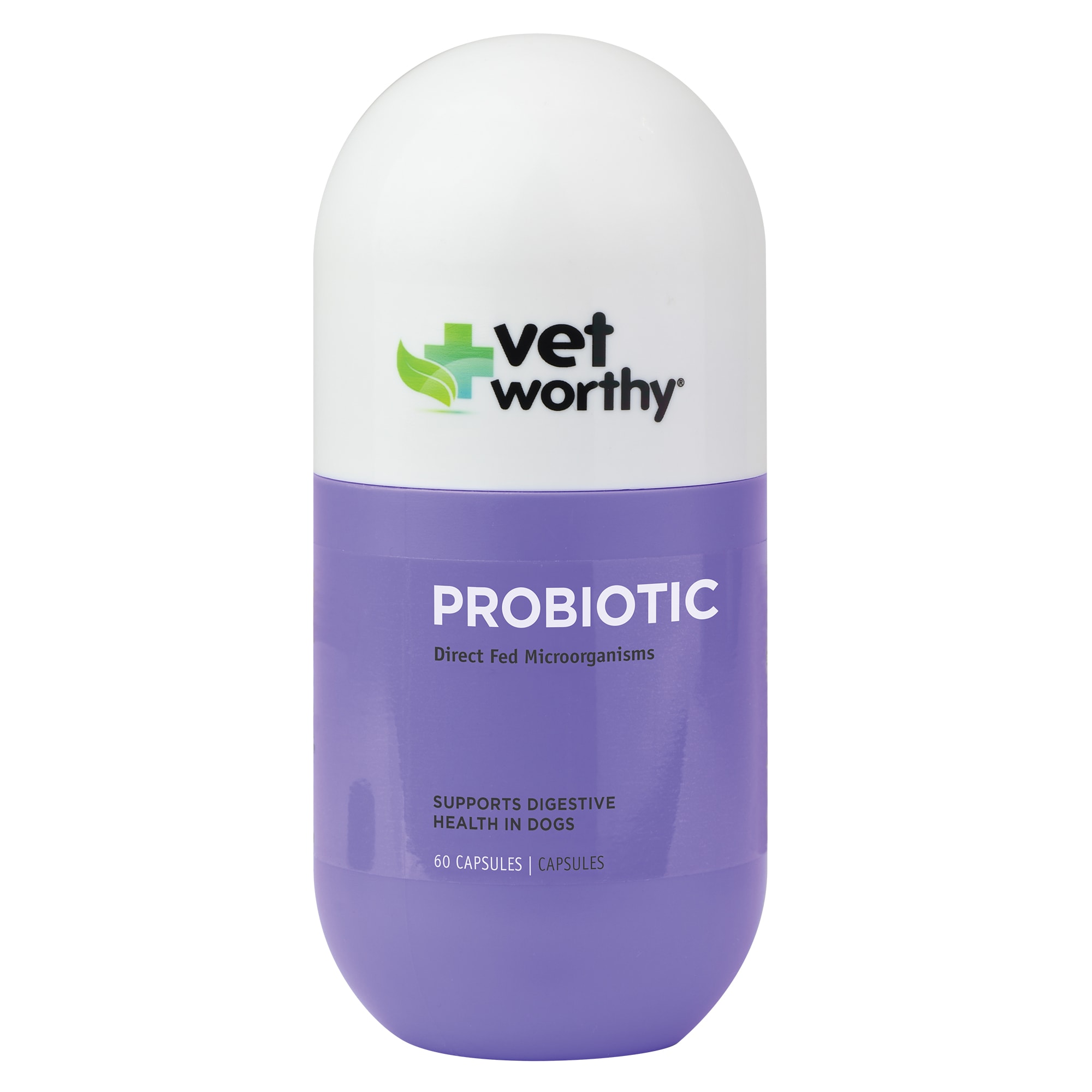Vet Worthy Probiotic Capsules for Dogs, Count of 60 | Petco