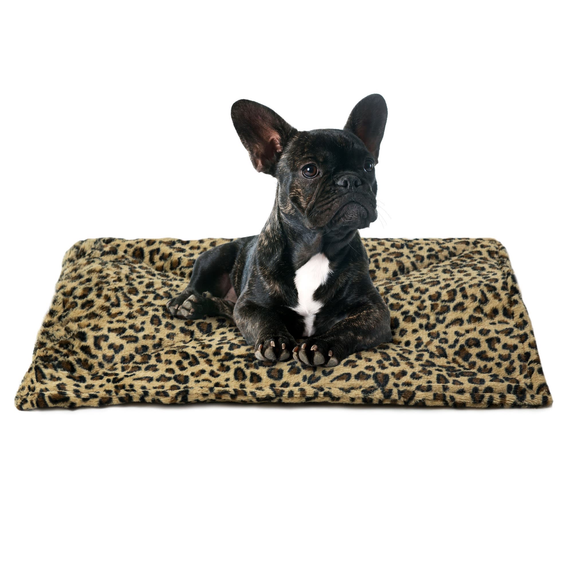 FurHaven Leopard ThermaNAP Faux Fur Self-Warming Pet Bed Mat, 22" L X ...