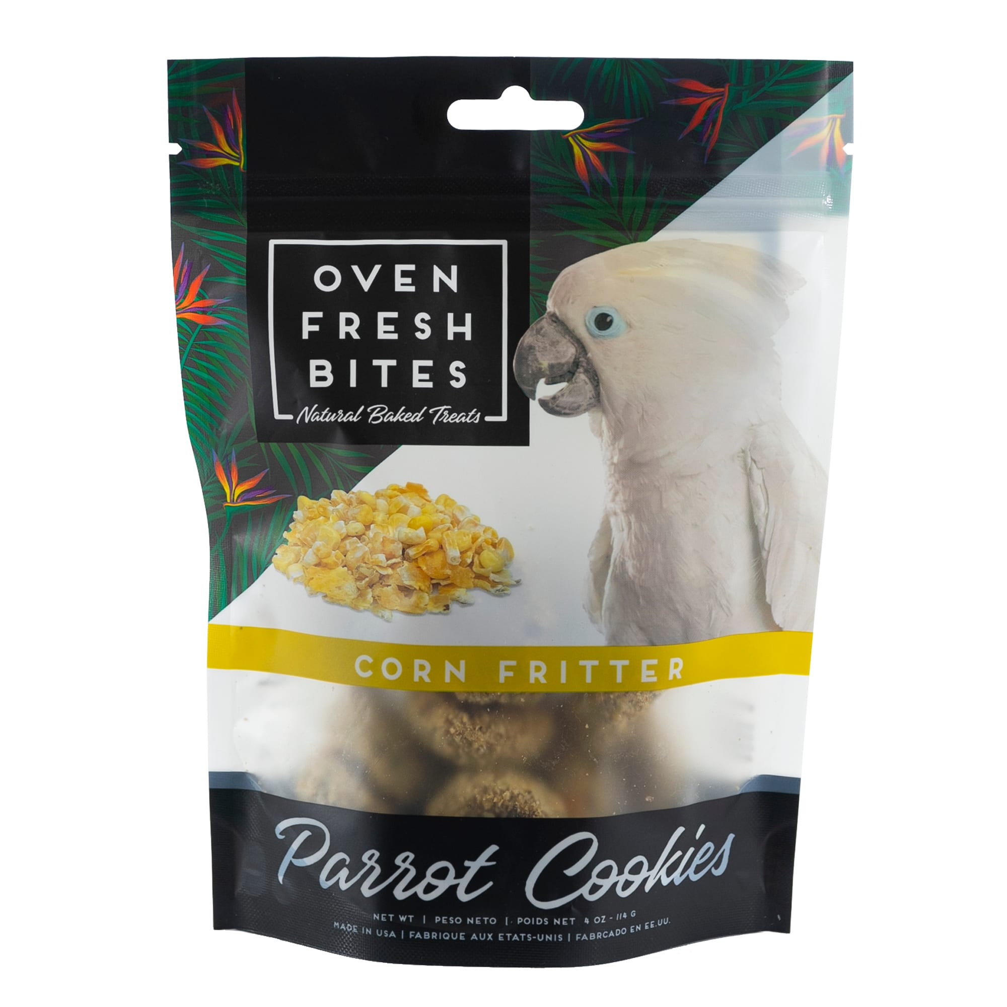 Oven Fresh Bites Baked Birdie Munchies Corn Fritter Treats, 4 oz. | Petco