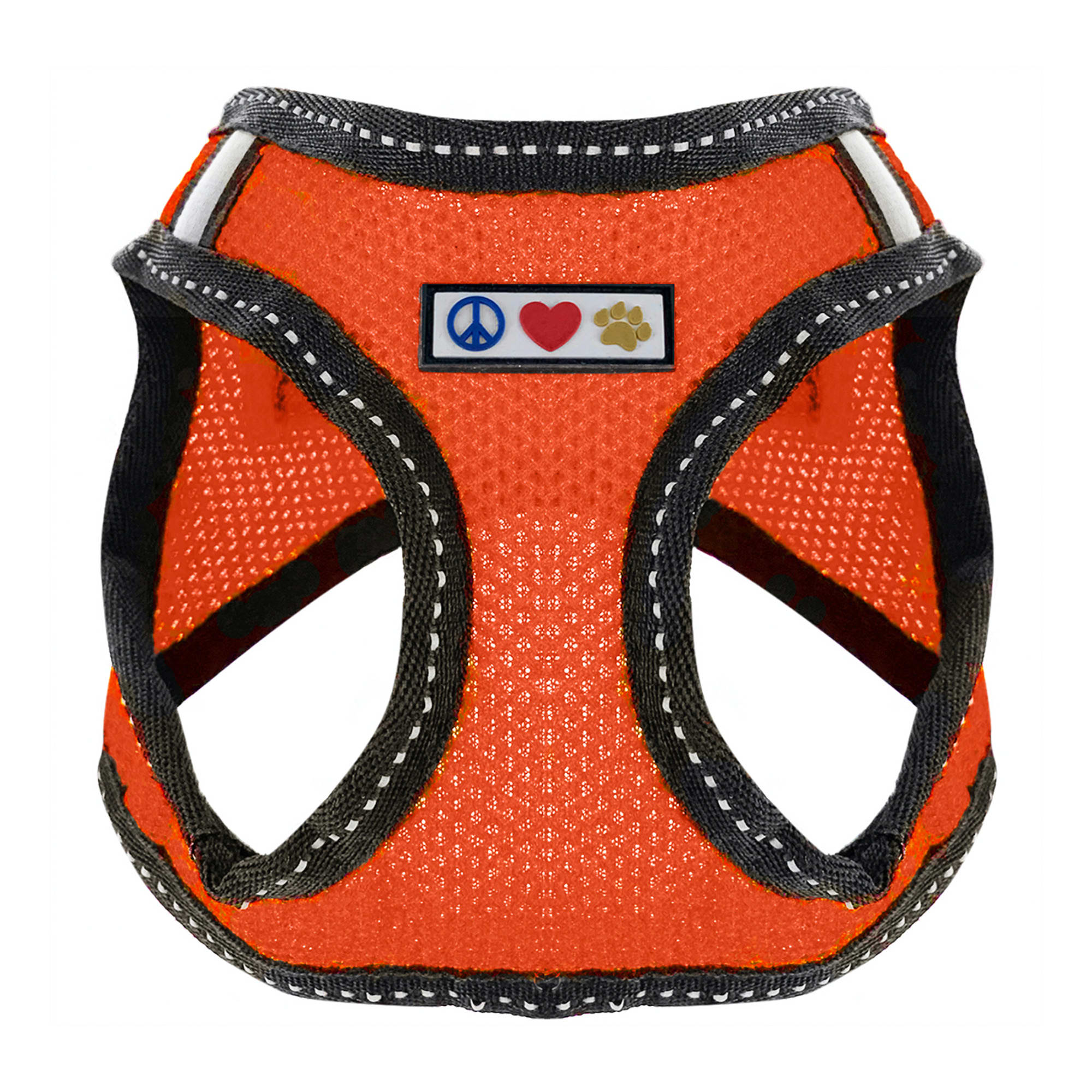 Pawtitas Reflective Mesh Dog Harness, Orange, X-Large | Petco