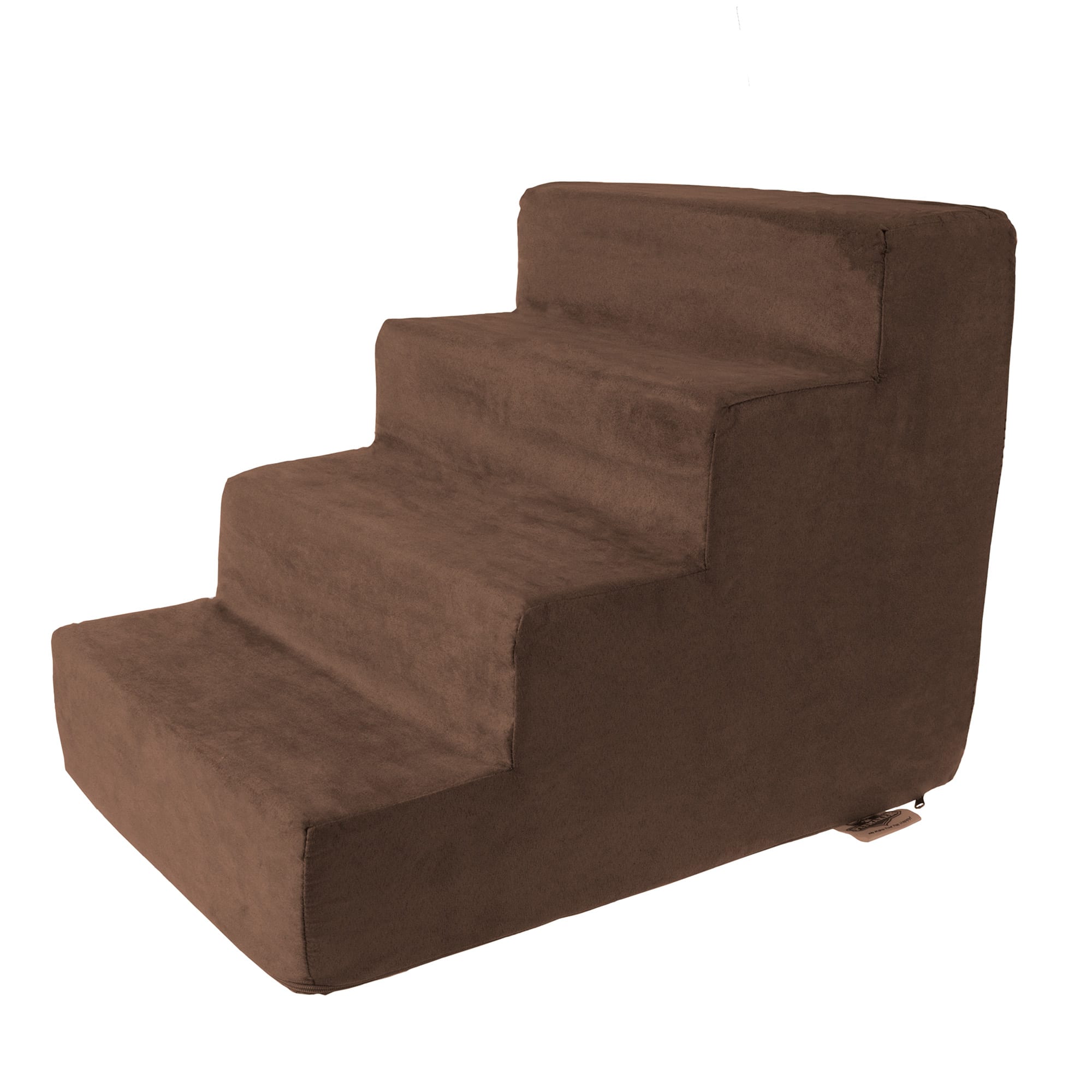 Pet Adobe Brown High Density Foam 4 Step Pet Stairs, 21" L X 15" W X 15 ...