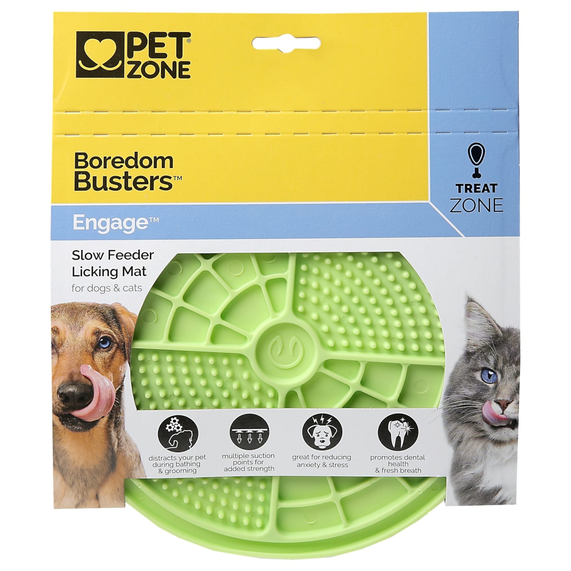 Boredom Busterz Engage Slow Feeder Licking Mat For Dogs Cats Petco