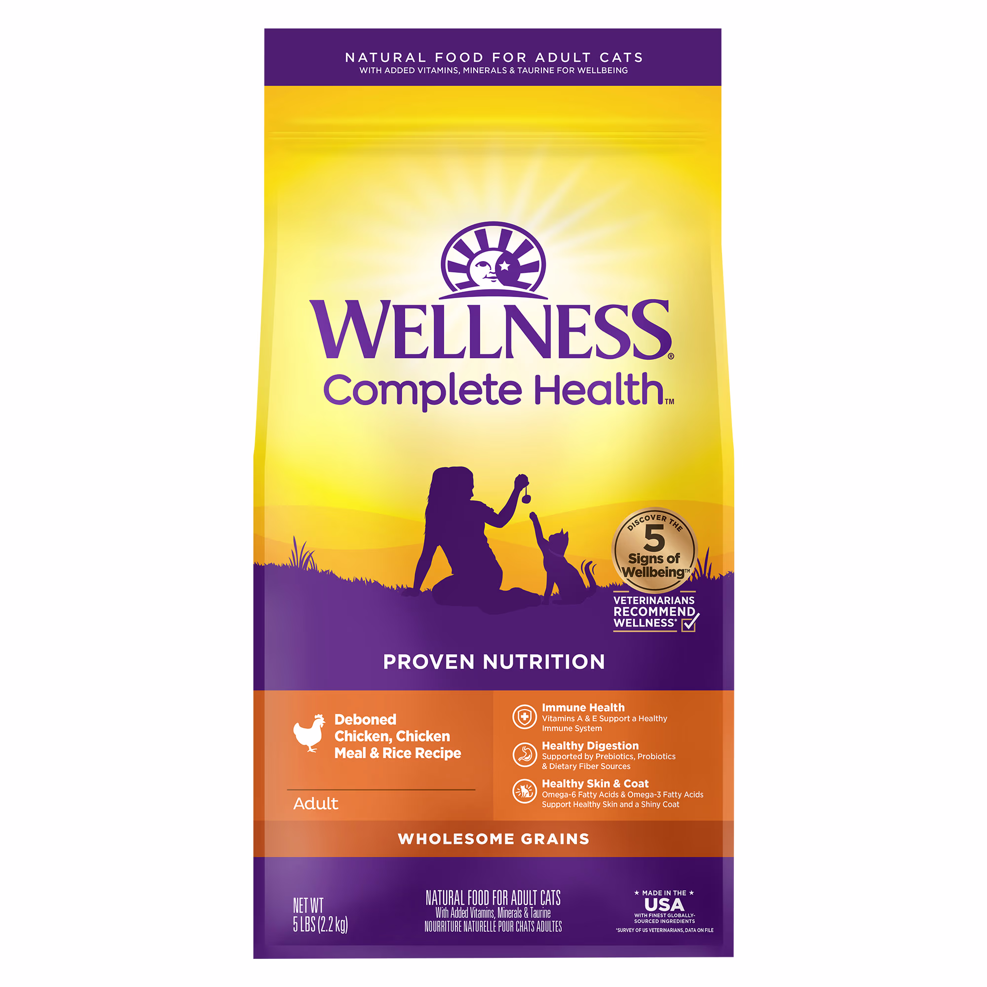 Wellness Complete Health Wholesome Grains Chicken & Chicken Meal Recipe ...