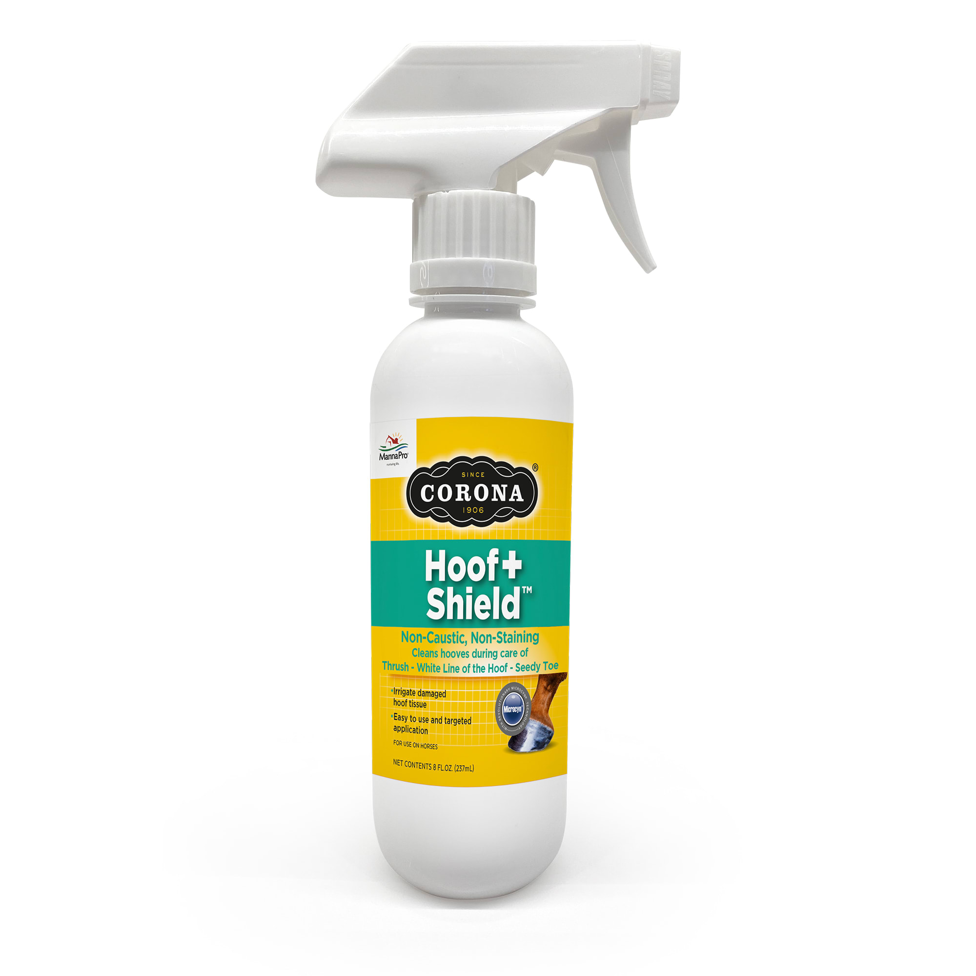 Corona Non-Staining, Non-Caustic Hoof+Shield Spray for Horses, 8 fl. oz ...