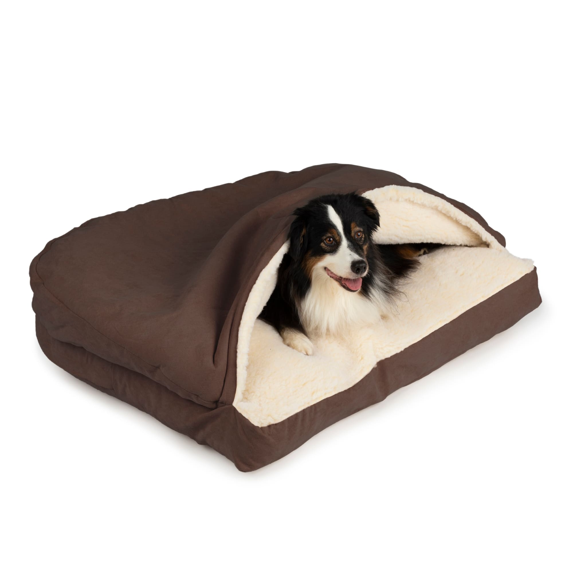 Snoozer Rectangle Luxury Micro Suede Cozy Cave for Dogs, 40" L X 30" W ...