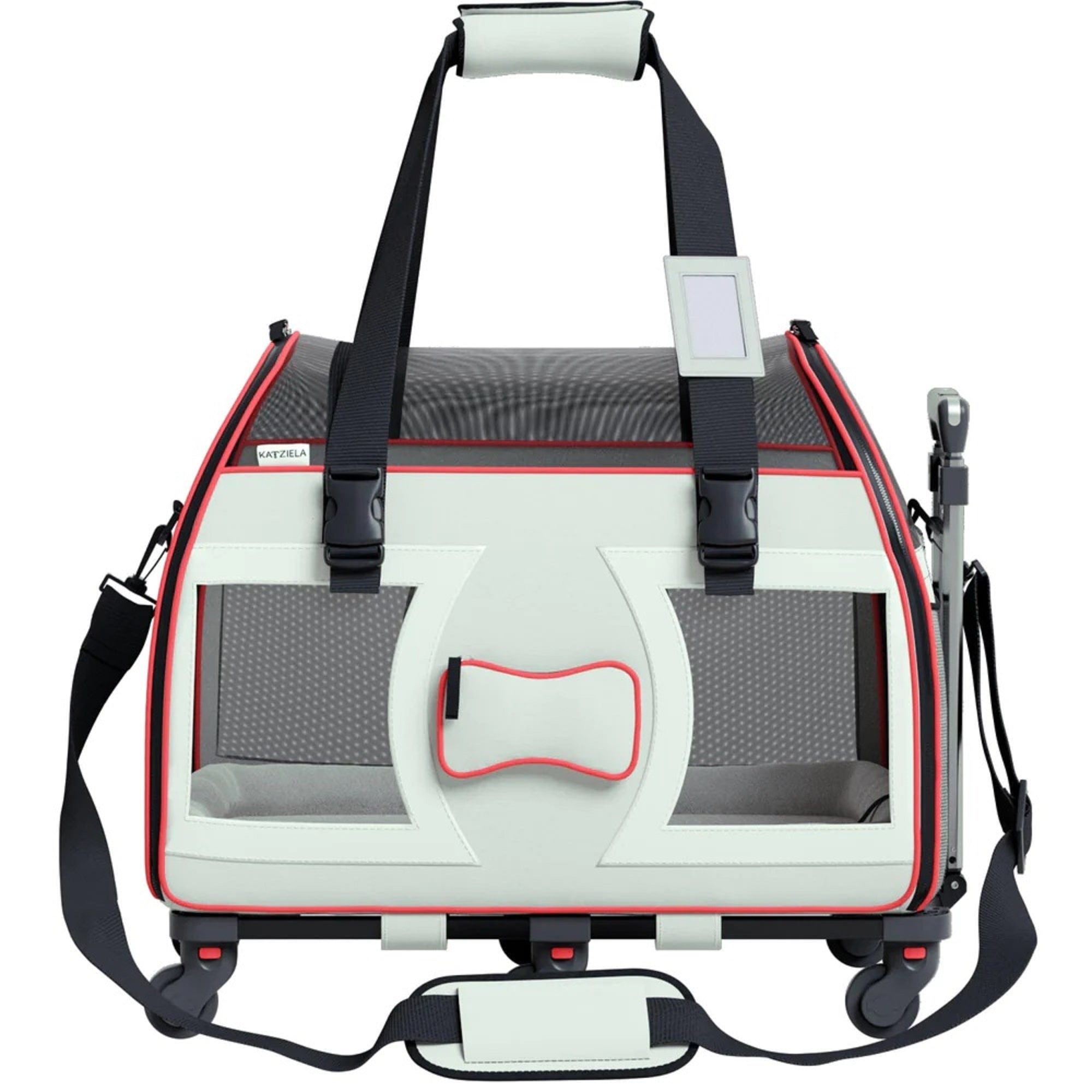 Katziela Bone Cruiser Gray Pet Carrier, 19" L X 10" W X 13" H | Petco