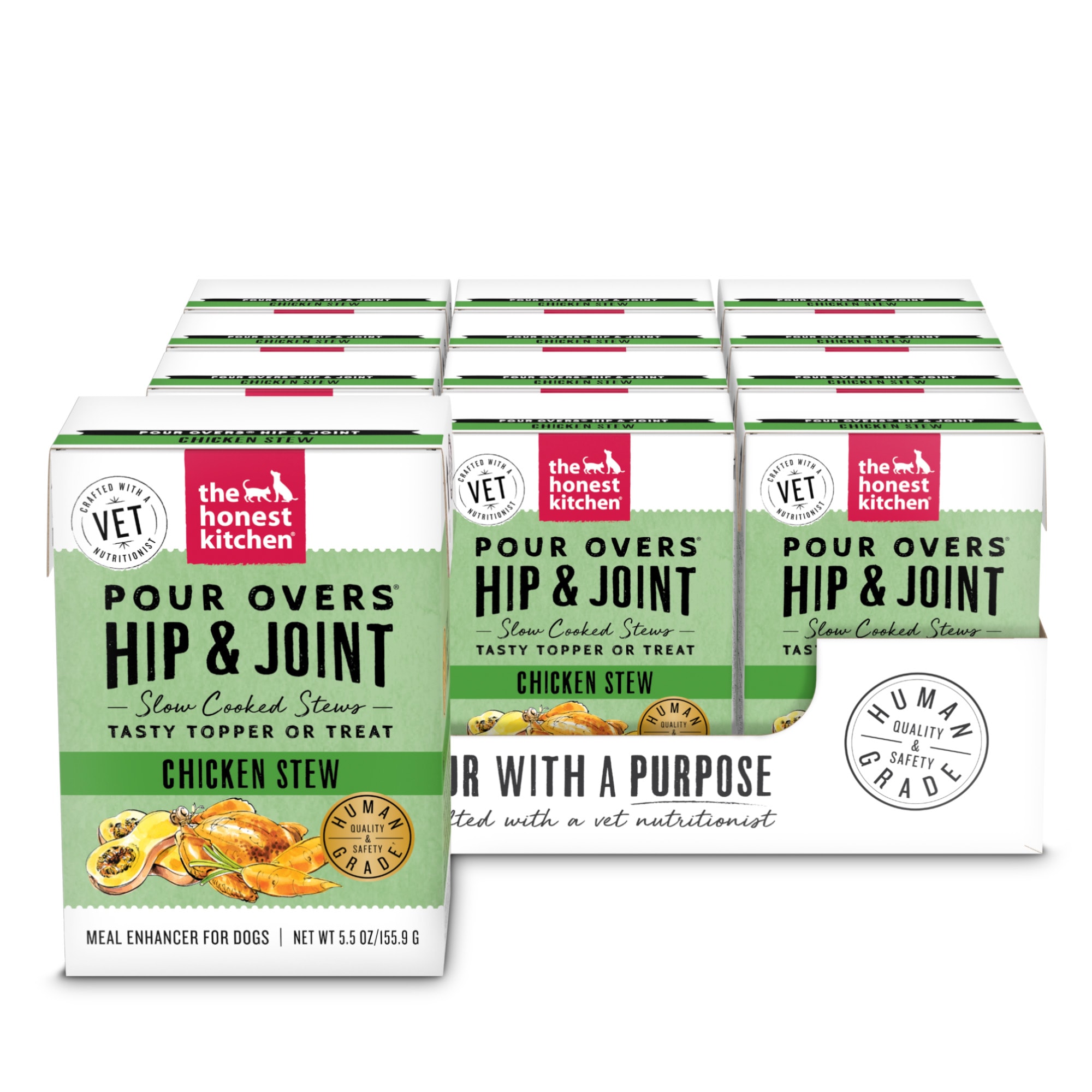 The Honest Kitchen Hip & Joint Pour Overs Chicken Stew Wet Dog Food, 5. ...