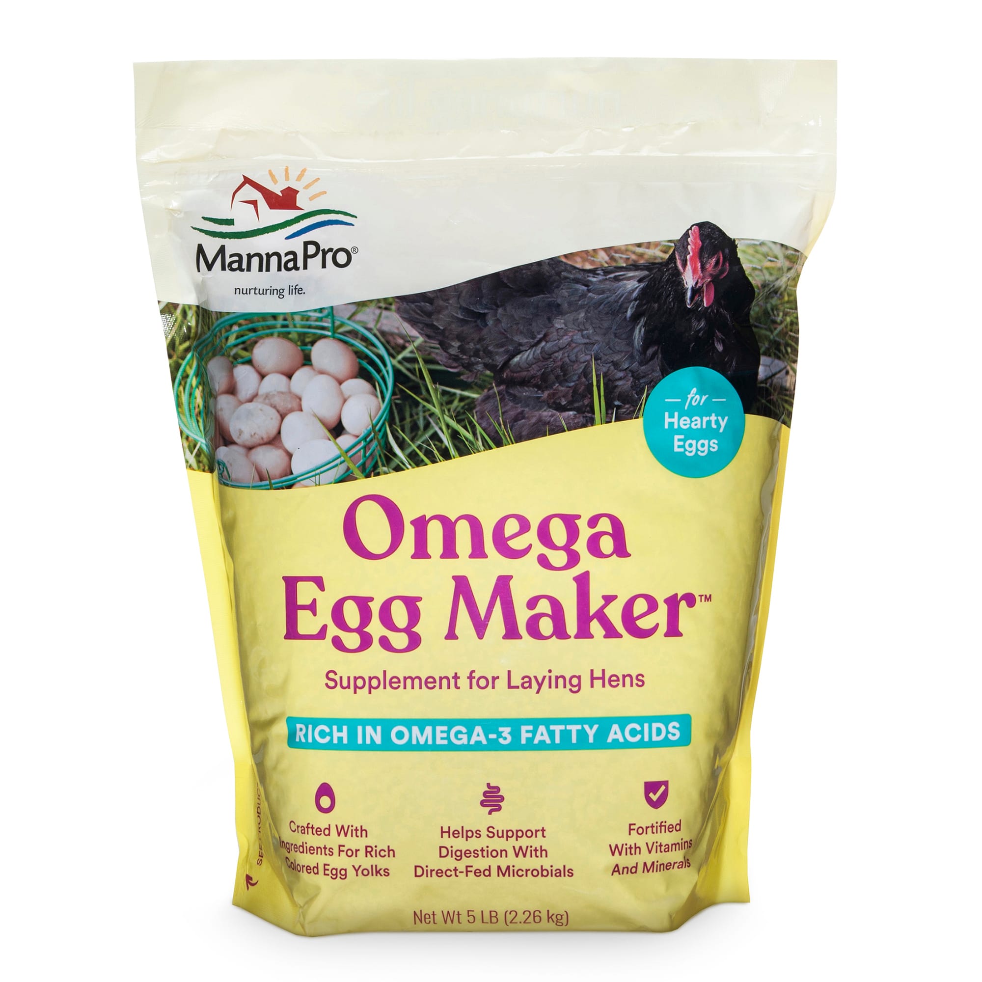 Manna Pro Omega Egg Maker Chicken Feed Supplement, 5 lbs. | Petco