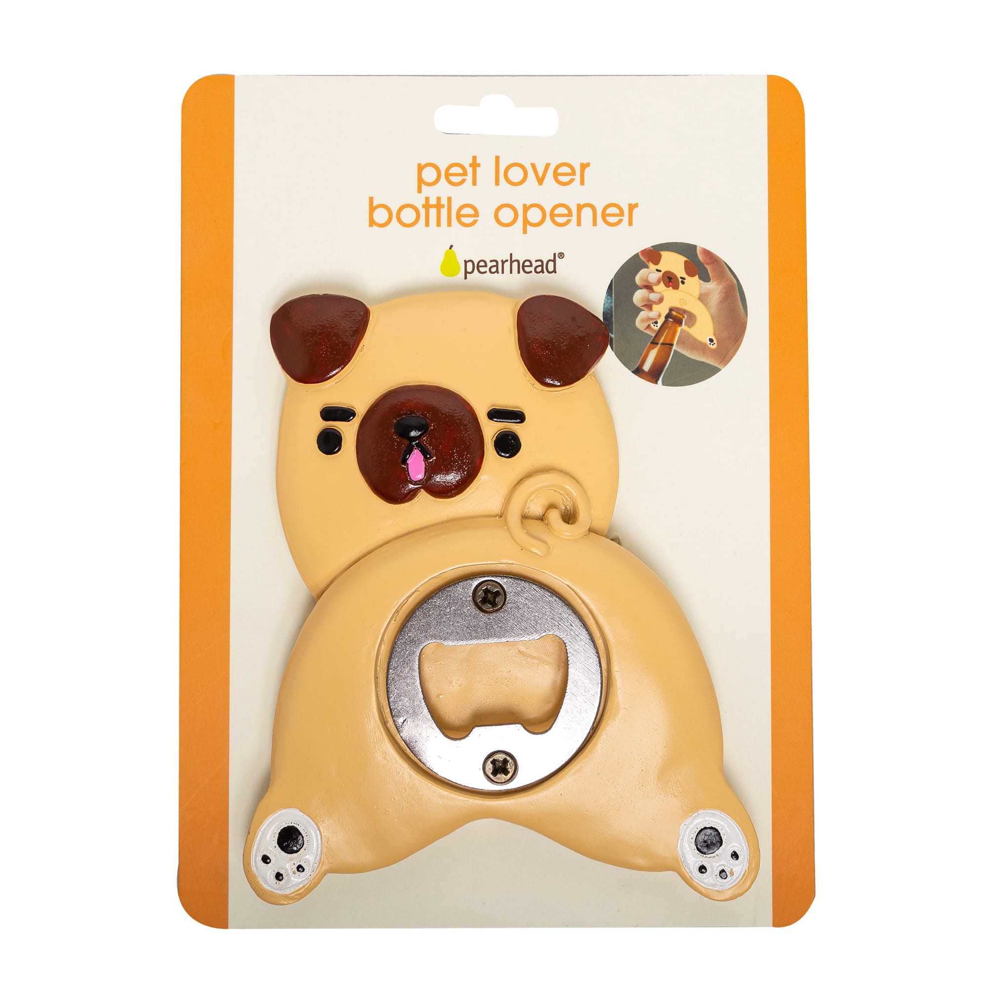 Pearhead Pug Dog Butt Bottle Opener | Petco
