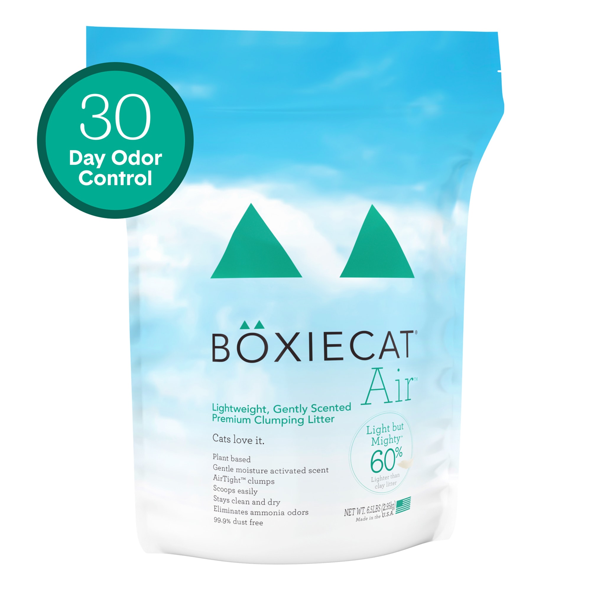 Boxiecat Air Gently Scented Lightweight Clumping Cat Litter, 6.5 lbs ...