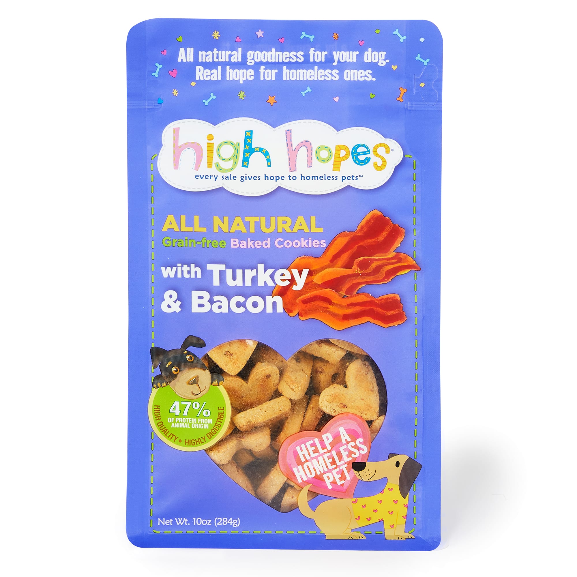 High Hopes Grain Free Turkey/Bacon Cookie for Dogs, 10 oz. | Petco