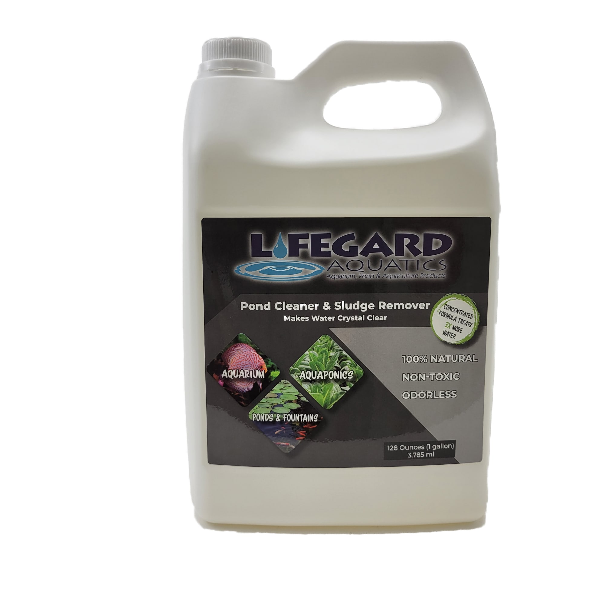 Lifegard Aquatics Pond and Aquarium Cleaner & Sludge Remover, 128 fl ...