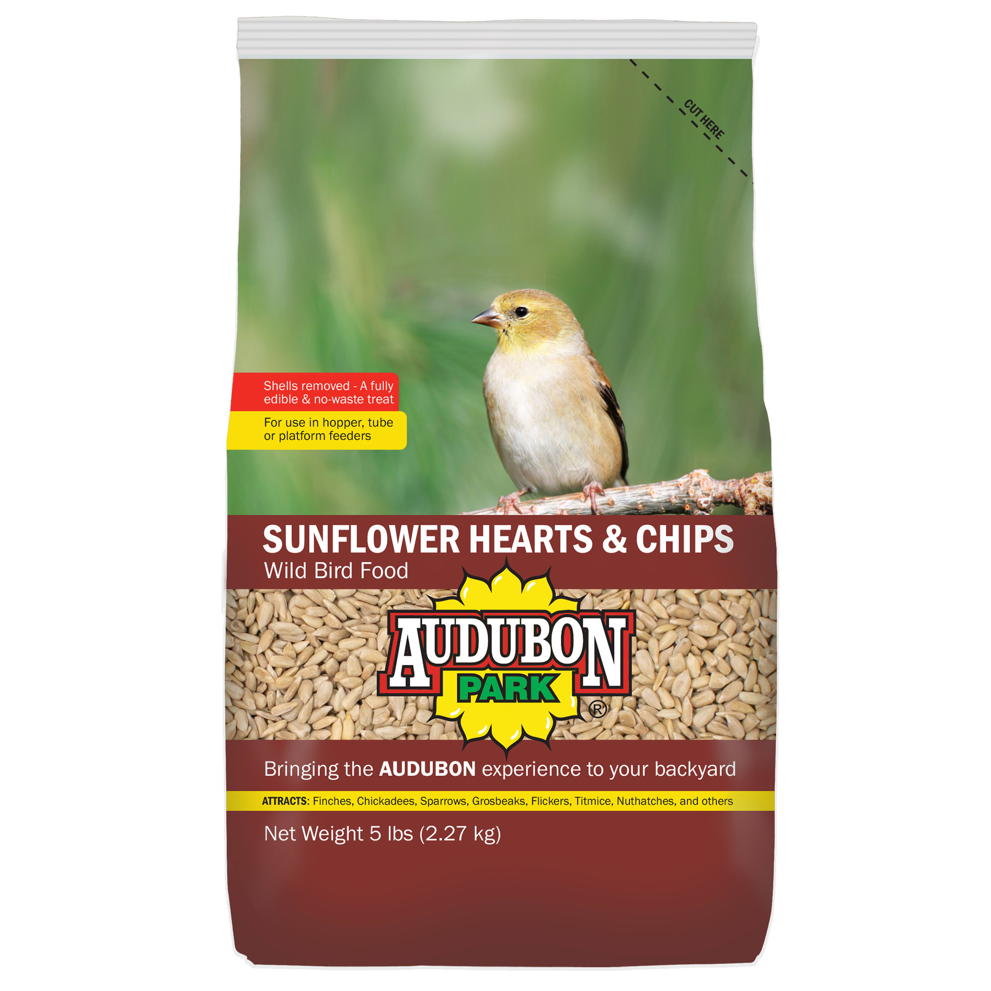 AUDUBON PARK Sunflower Hearts & Chips Wild Bird Food, 5 lbs. | Petco