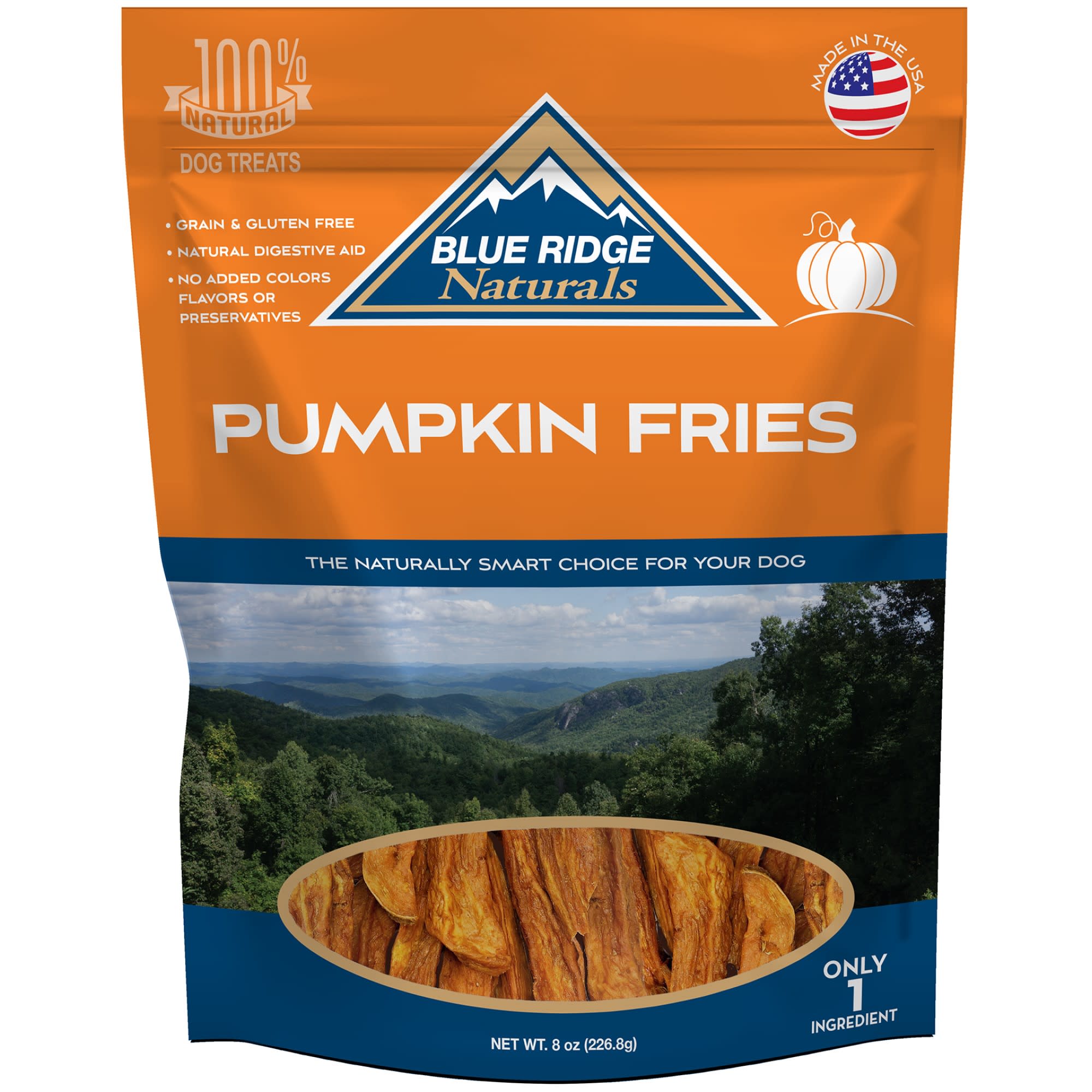 Blue Ridge Naturals Pumpkin Fries Dog Treats 8 Oz Petco