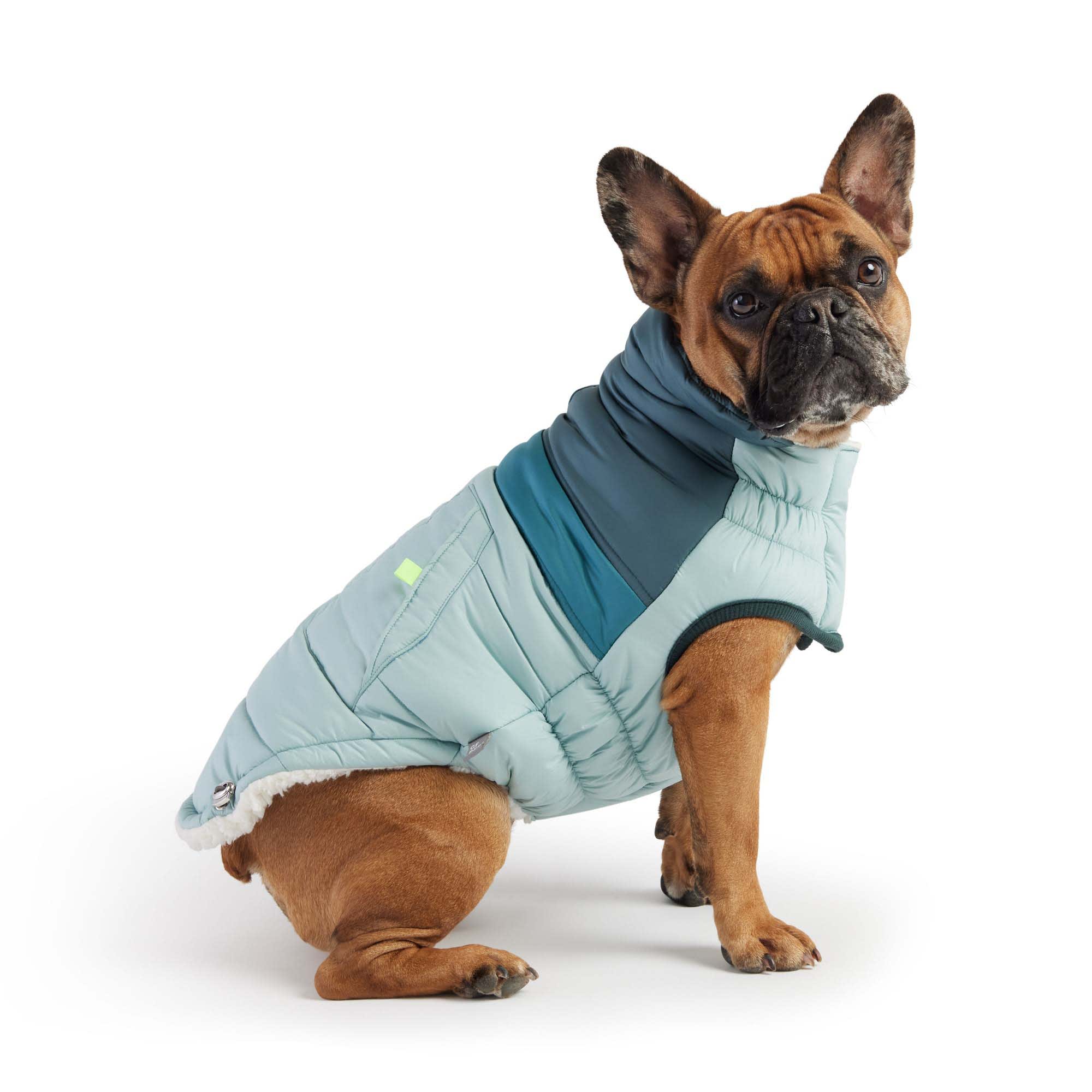 GF Pet Blue Retro Dog Puffer, XX-Small | Petco