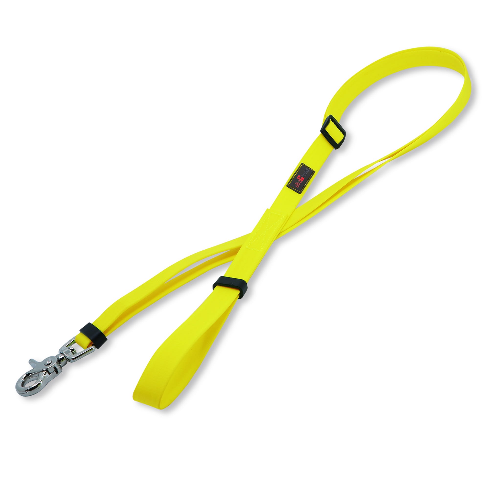 Ultrahund Adjustable Dog Lead, Yellow, 4-6 ft. Long, 3/4 in. Wide | Petco