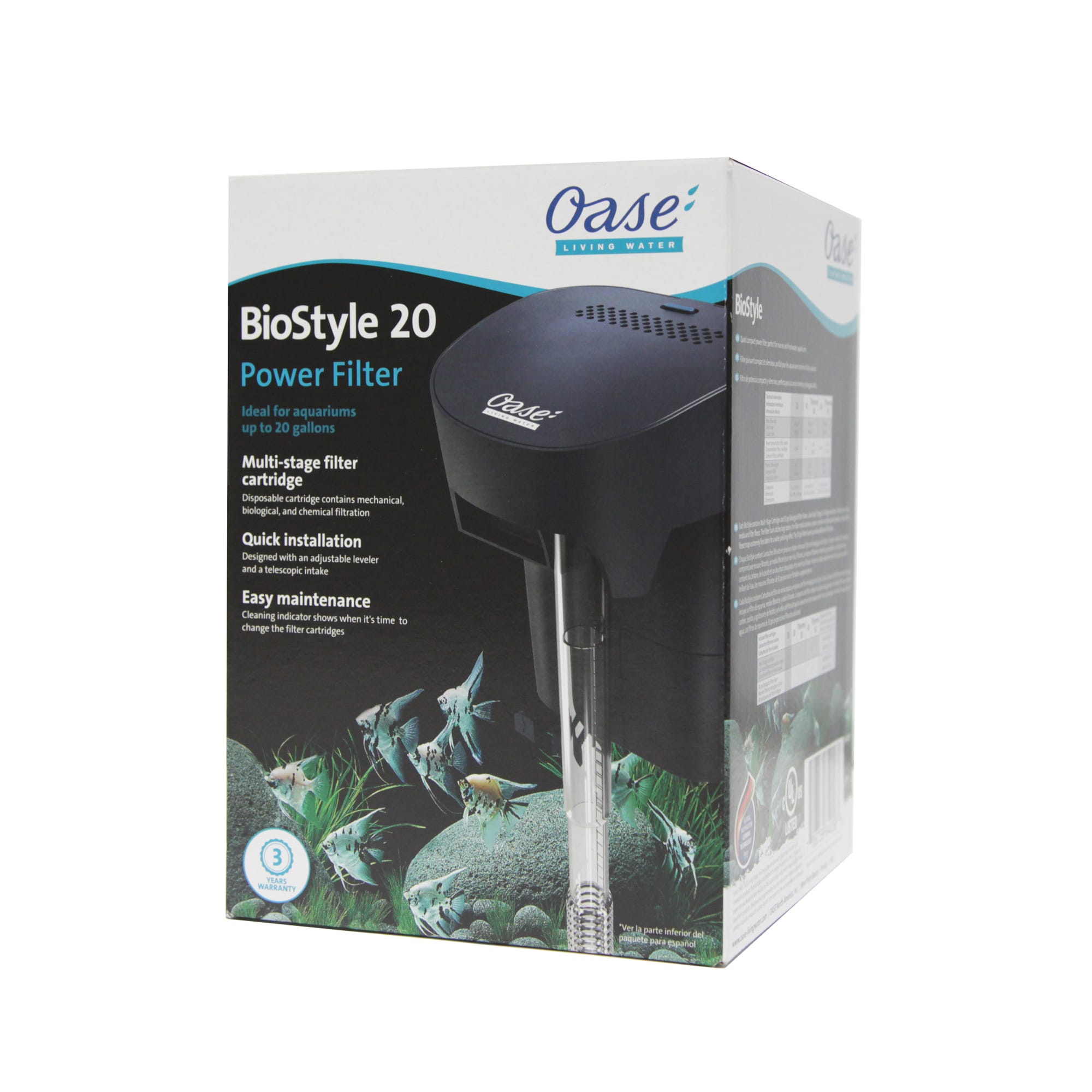 Oase Navy BioStyle 20 Hang-On Filter, 100 GPH | Petco