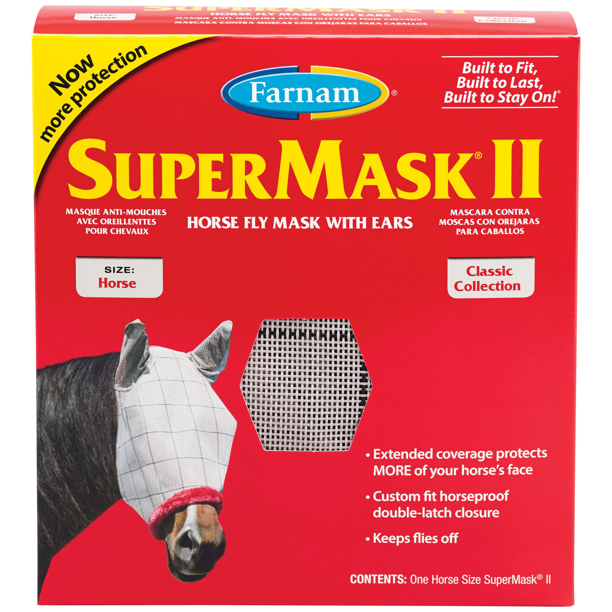 Farnam Classic Horse Fly SuperMask II With Ears | Petco