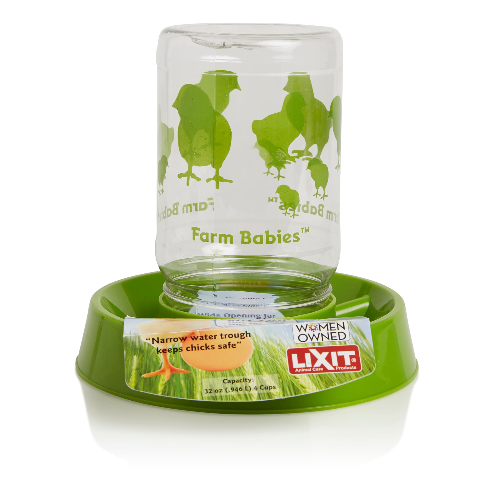 Lixit Reversable Food or Water Feeder for Baby Chicks, 32 oz. | Petco