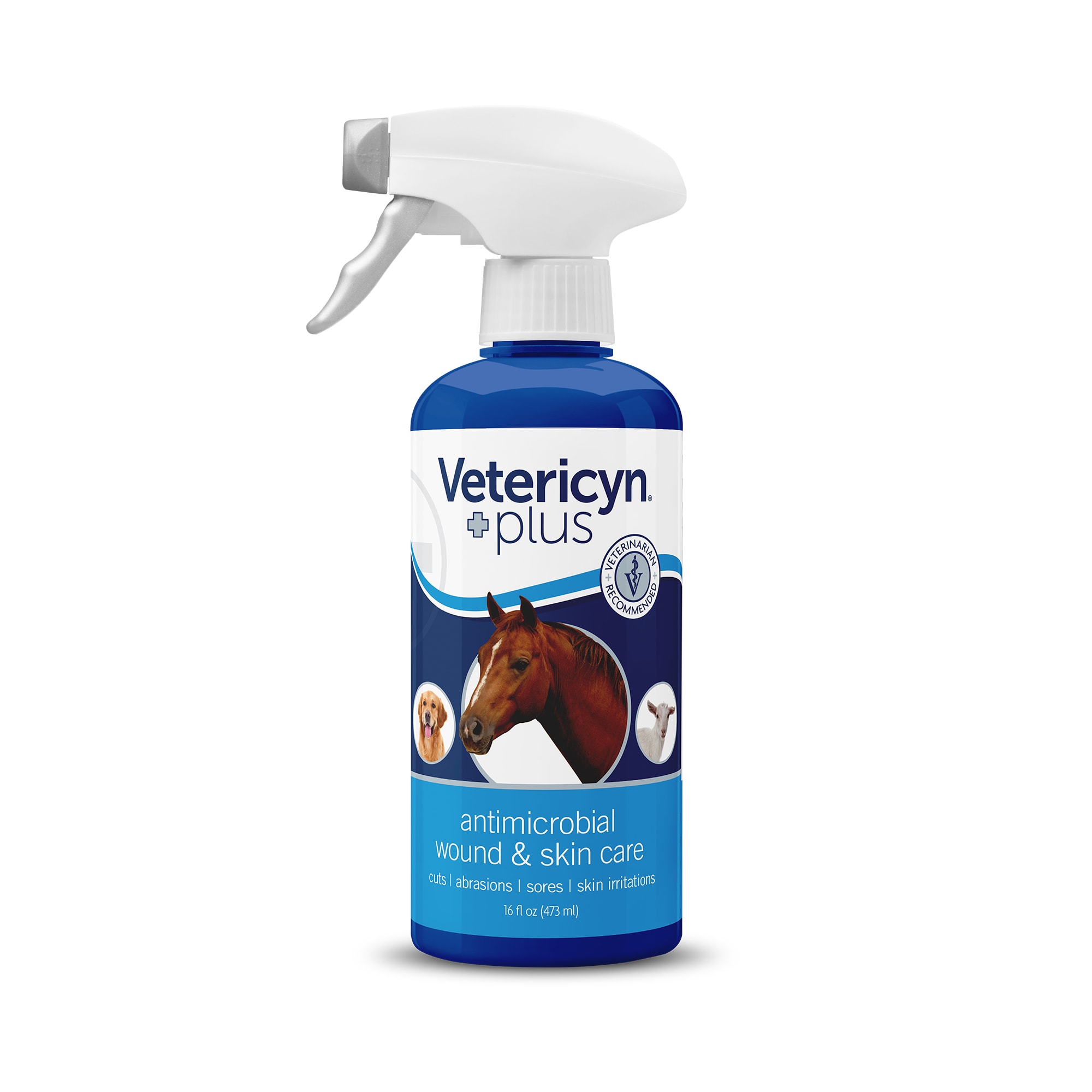 Vetericyn Plus Equine Antimicrobial Wound & Skin Care Spray, 16 oz. | Petco