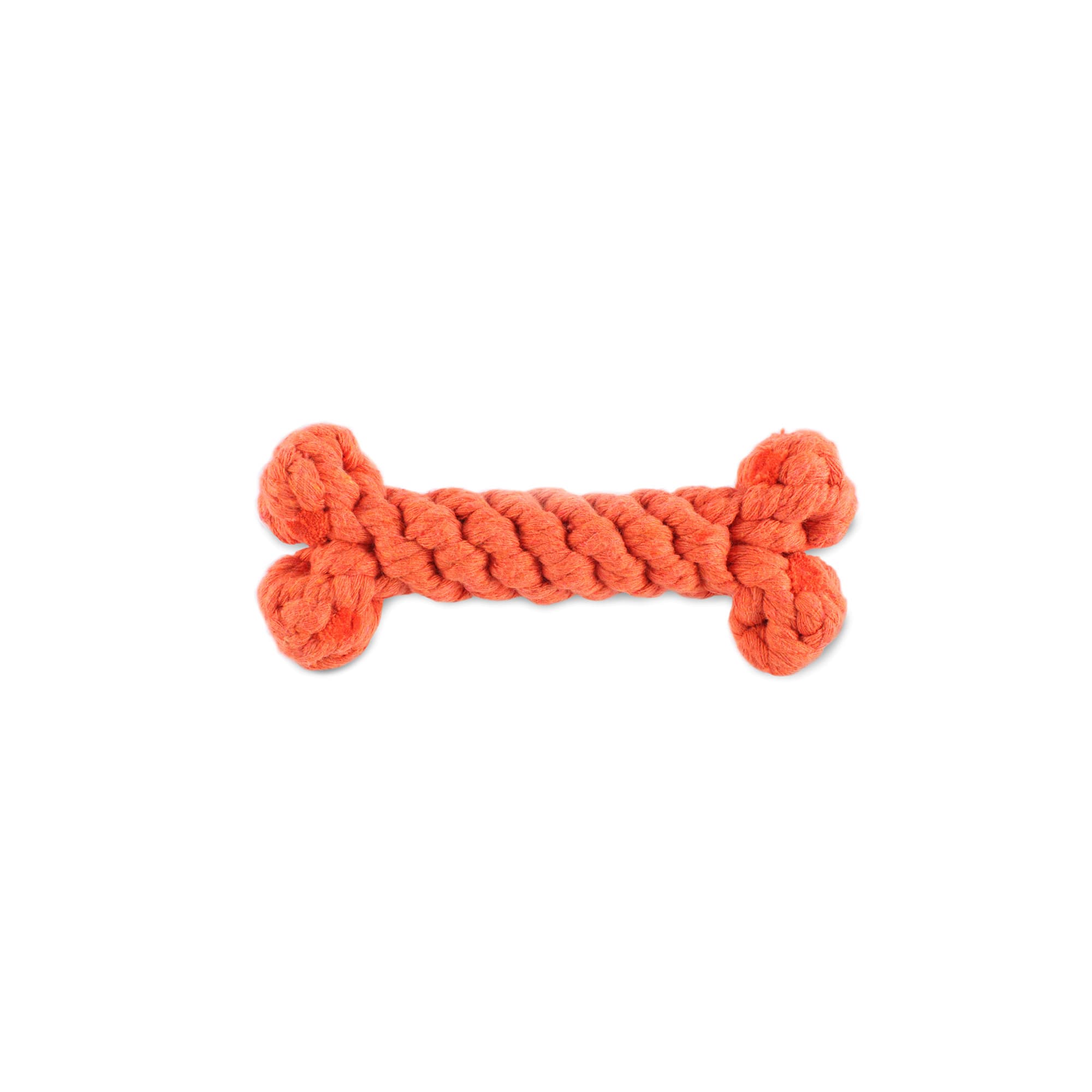 Harry Barker Orange Rope Bone Dog Toy, Small | Petco