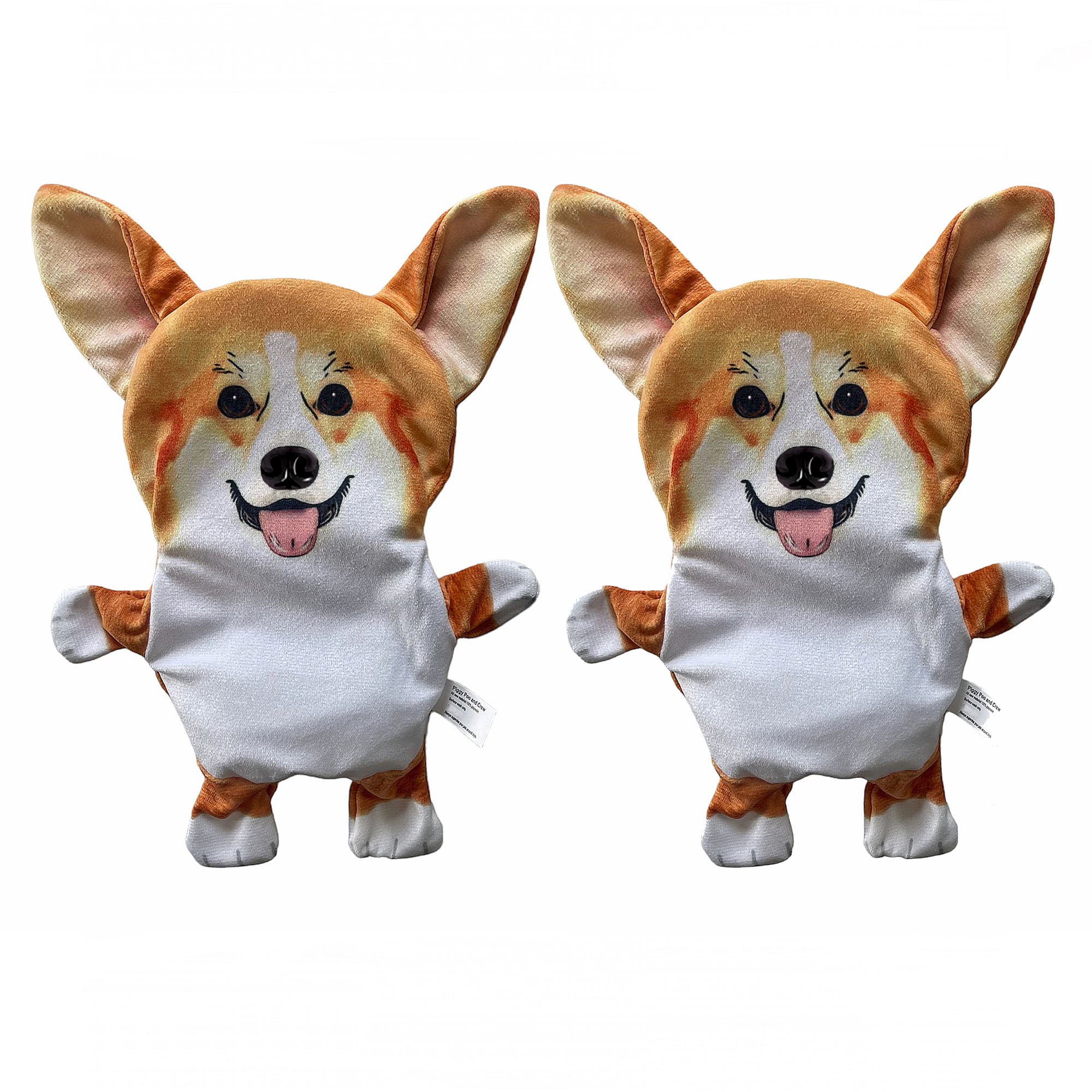 Piggy Poo and Crew Corgi Terrier Paper Crinkle Toy, Small, 2 Ct. | Petco