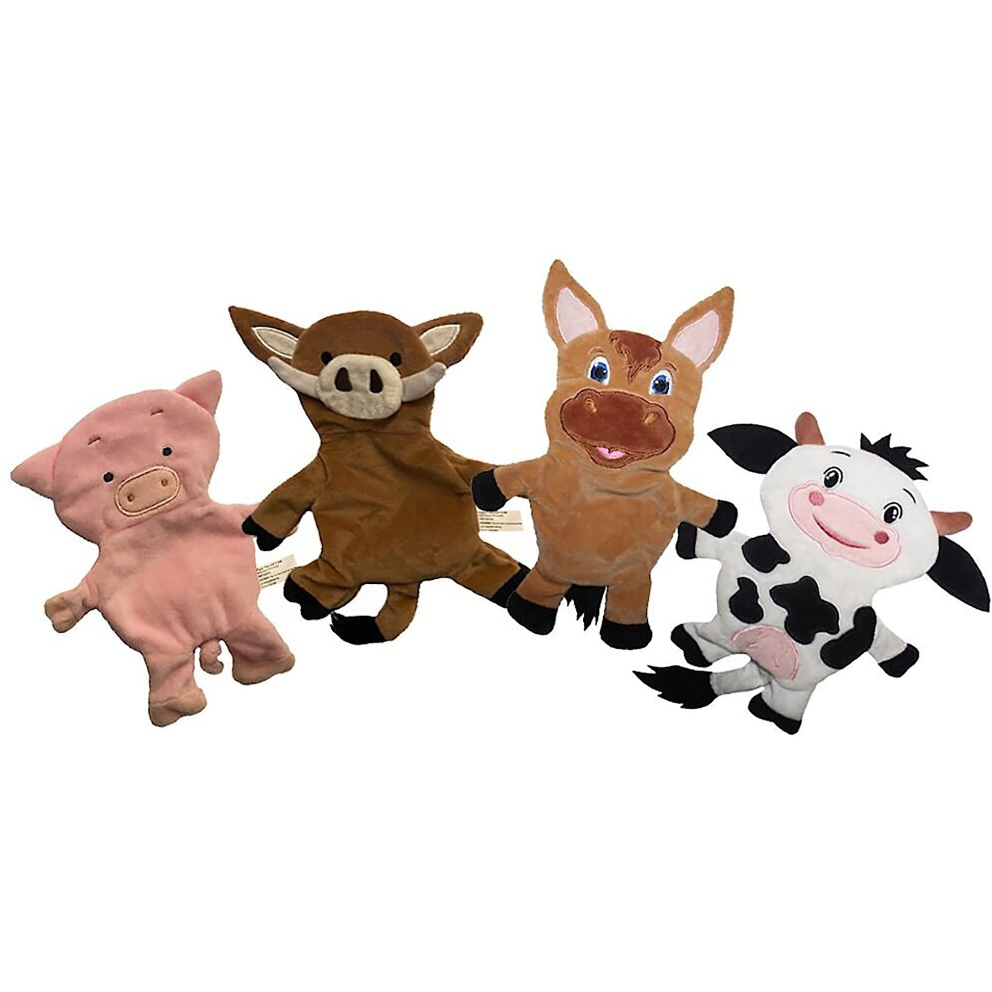 Piggy Poo and Crew Farm Animals Paper Crinkle Squeaker Toys, Small ...
